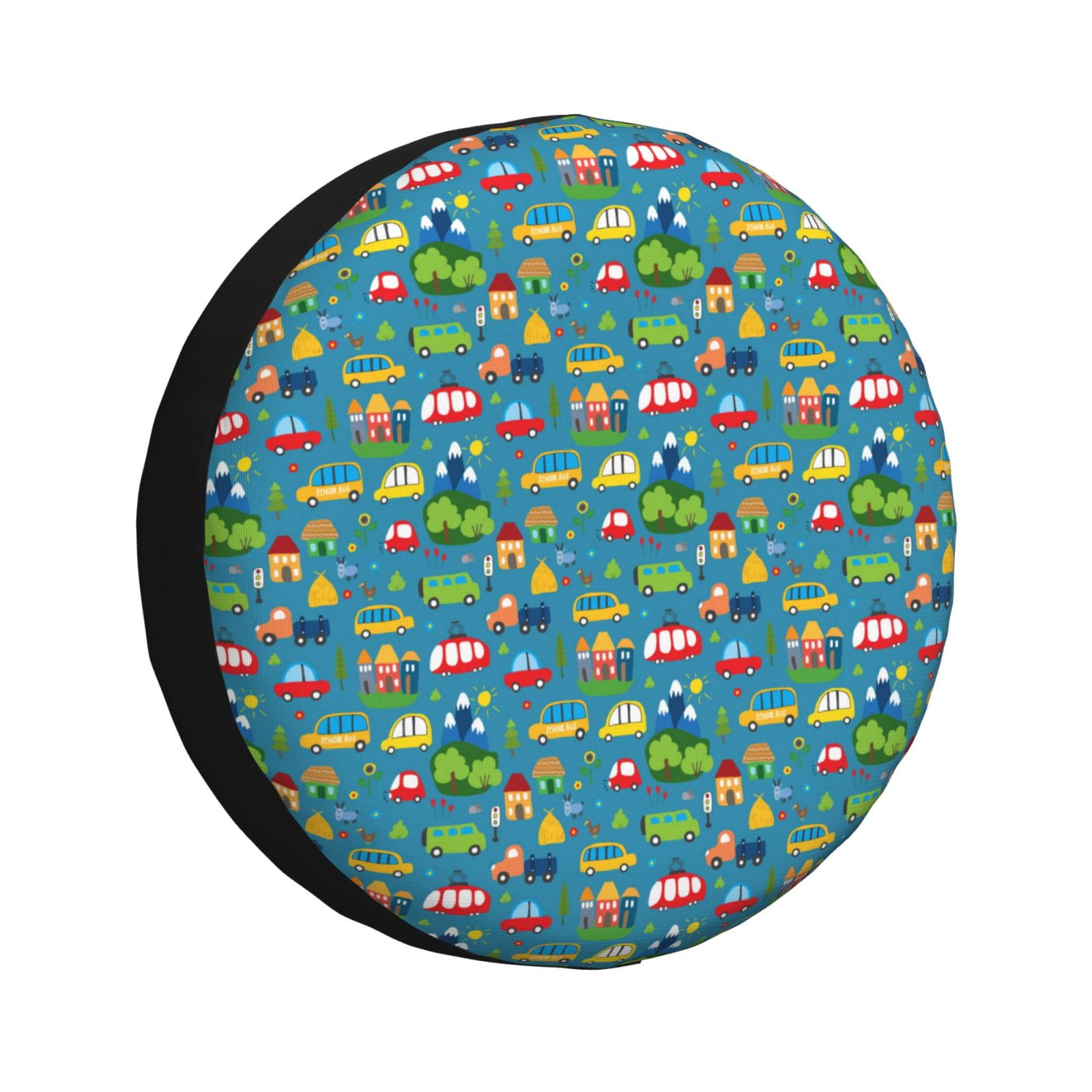 Spare Tire Cover, Cars Transportation Wheel Cover Tire Covers for ...