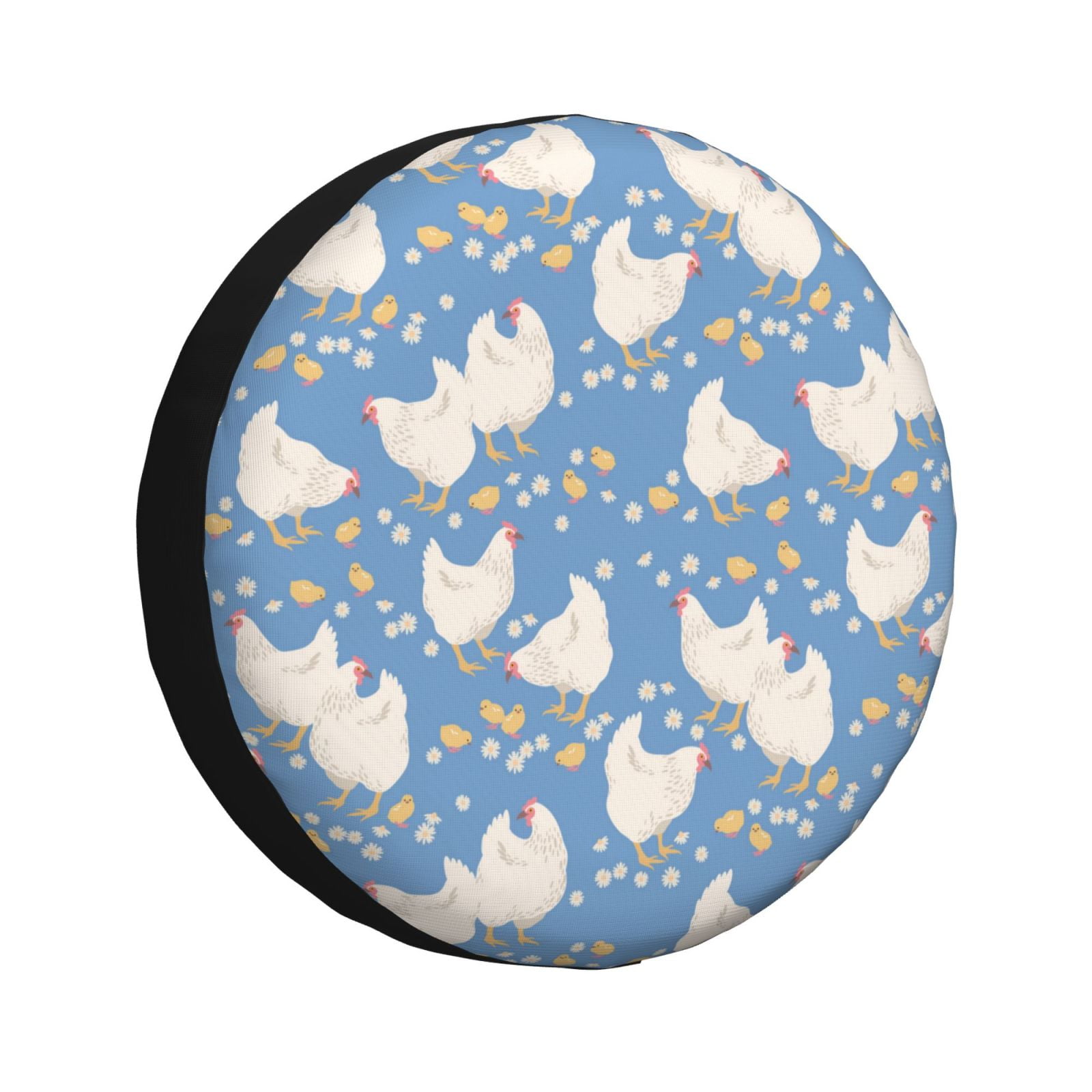 Spare Tire Cover Cartoon Cute Chicken Daisy Waterproof Trailer Tire ...