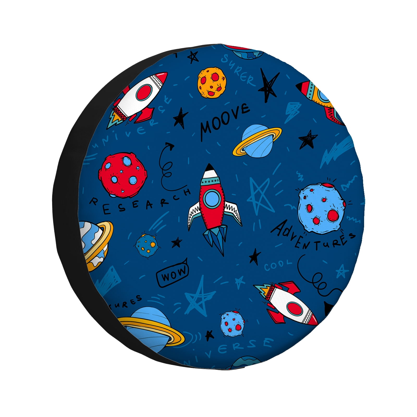 Spare Tire Cover Cartoon Space Doodle Weatherproof Wheel Covers ...