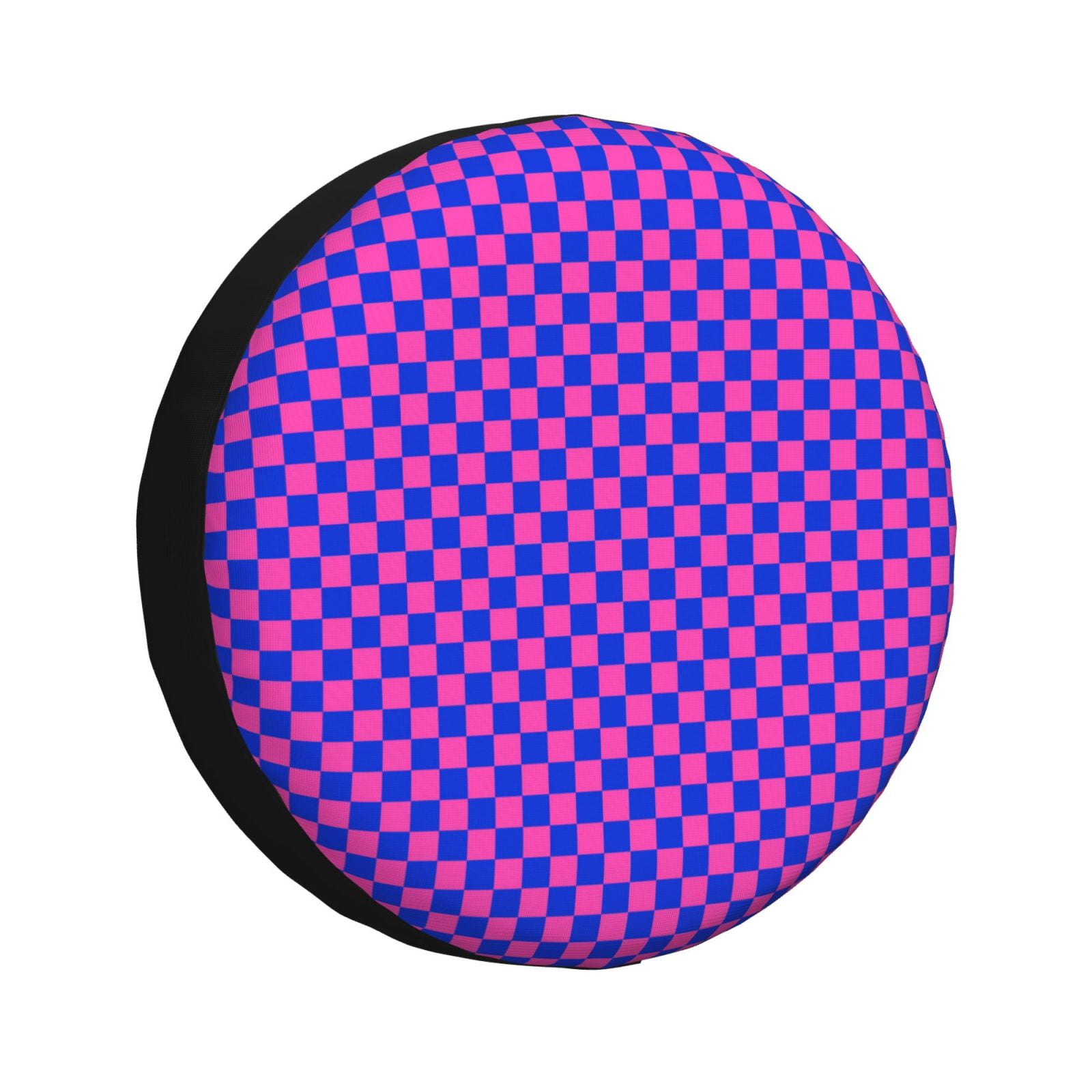 Spare Tire Cover, Checkered blue pink Y2K retro Wheel Cover Tire Covers ...