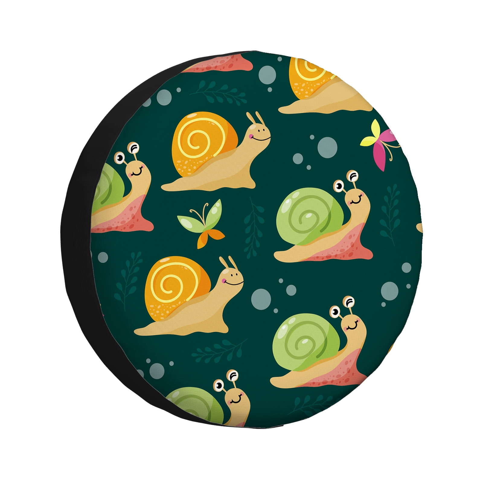 Spare Tire Cover Colourful Cute Snails And Butterfies Weatherproof ...