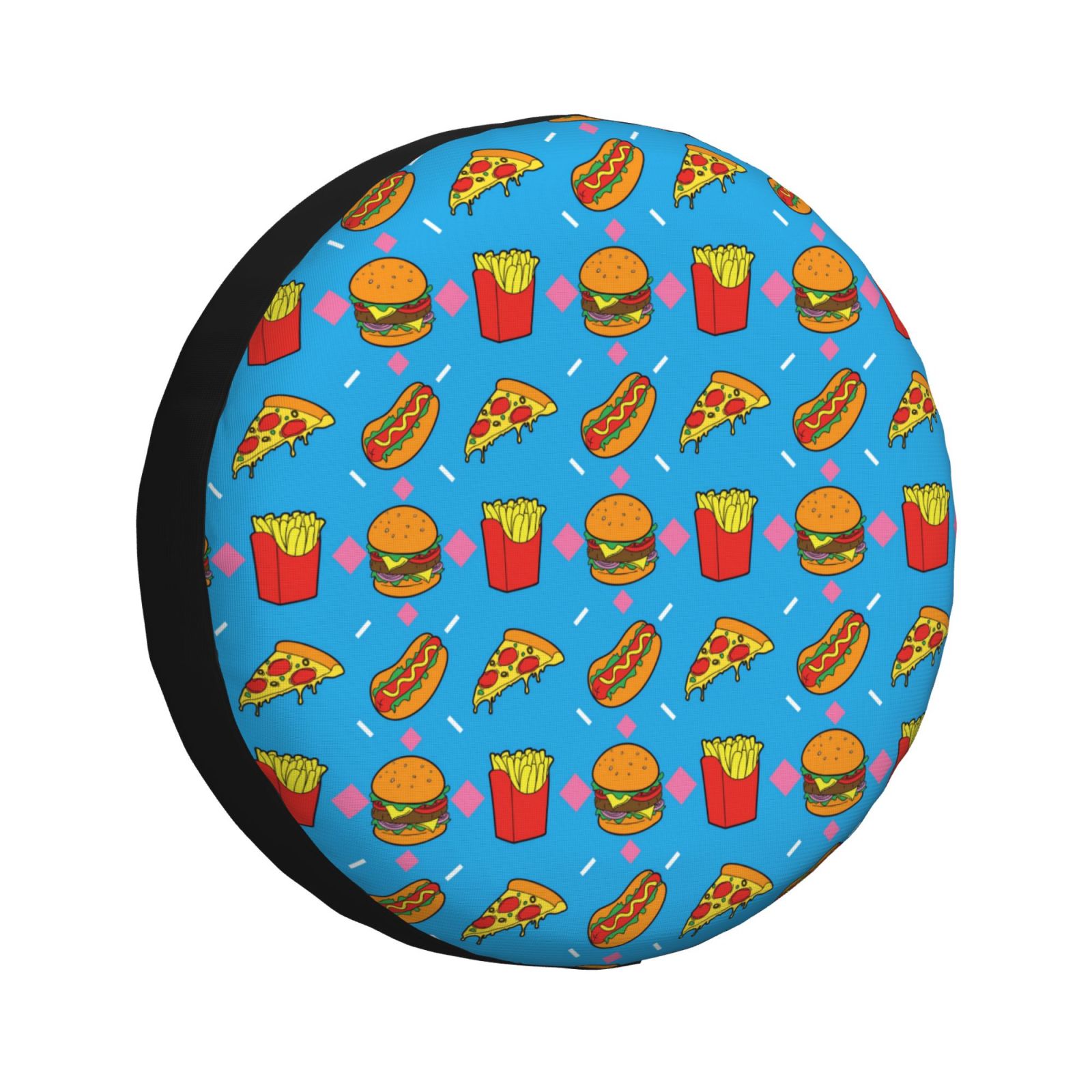 Spare Tire Cover - Cute Food Fries Burger Pizza Universal Fit for RV ...