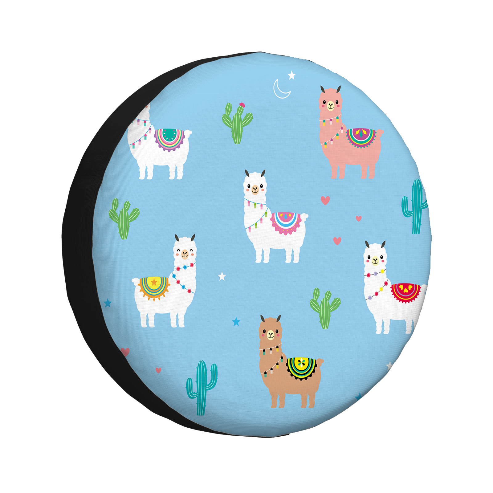Spare Tire Cover Cute Llama Alpaca Weatherproof Wheel Covers Universal ...