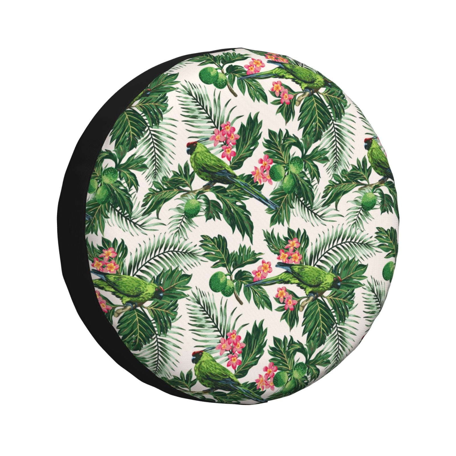 Spare Tire Cover, Cute Parrot Palm Leaf Green Wheel Cover Tire Covers ...