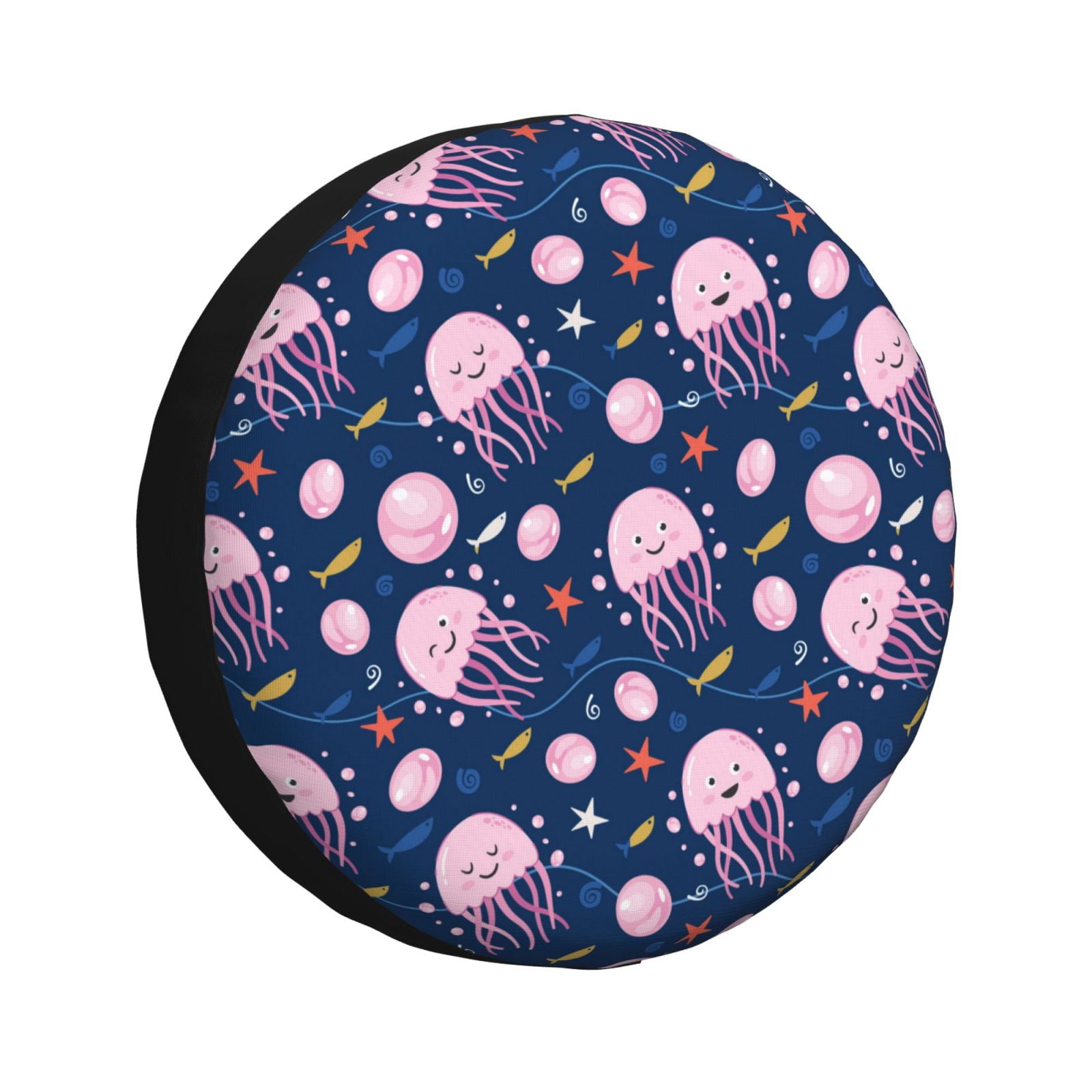Spare Tire Cover Cute Pink Jellyfish Waterproof Trailer Tire Covers 14 ...