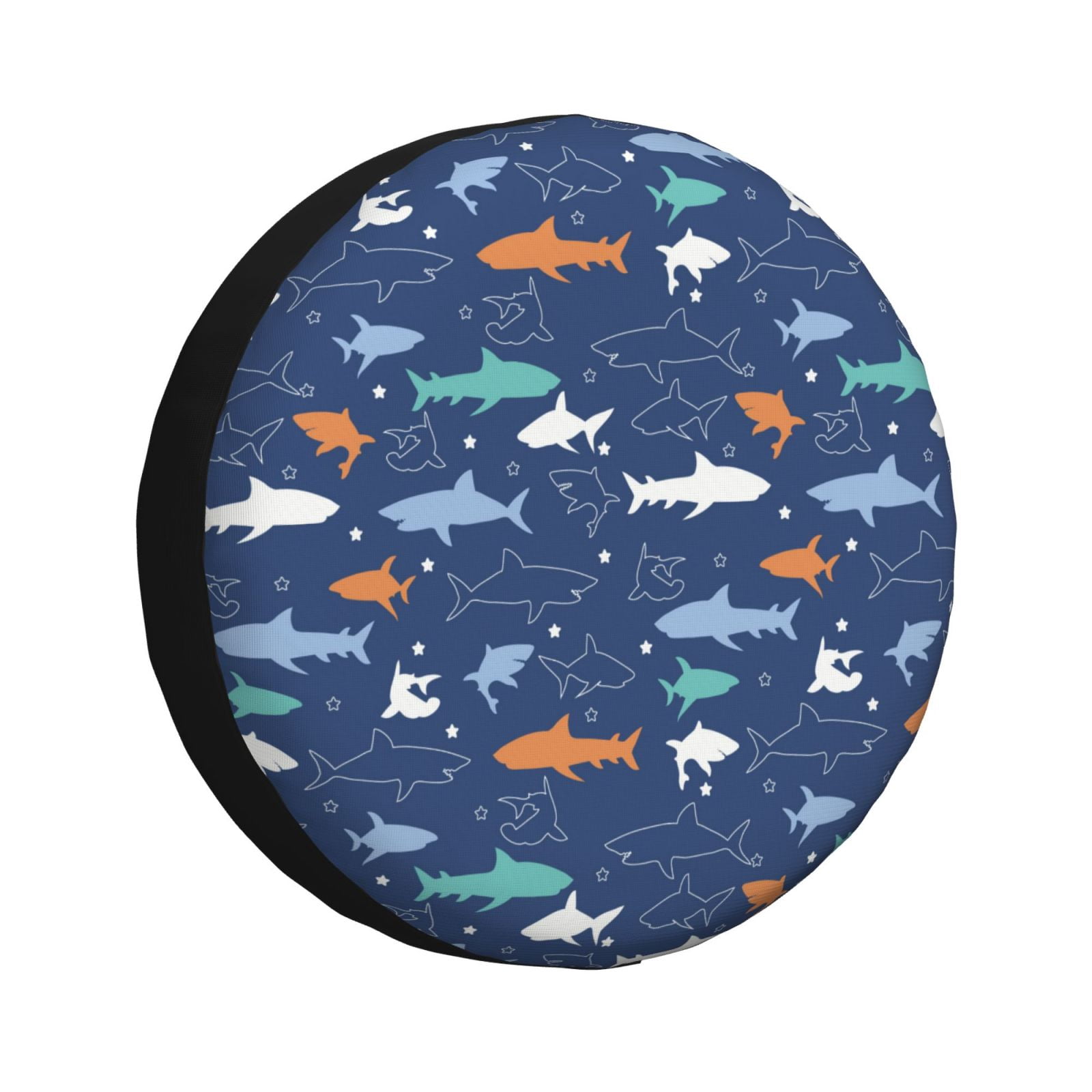 Spare Tire Cover, Cute Shark Stars Blue Wheel Cover Tire Covers For ...