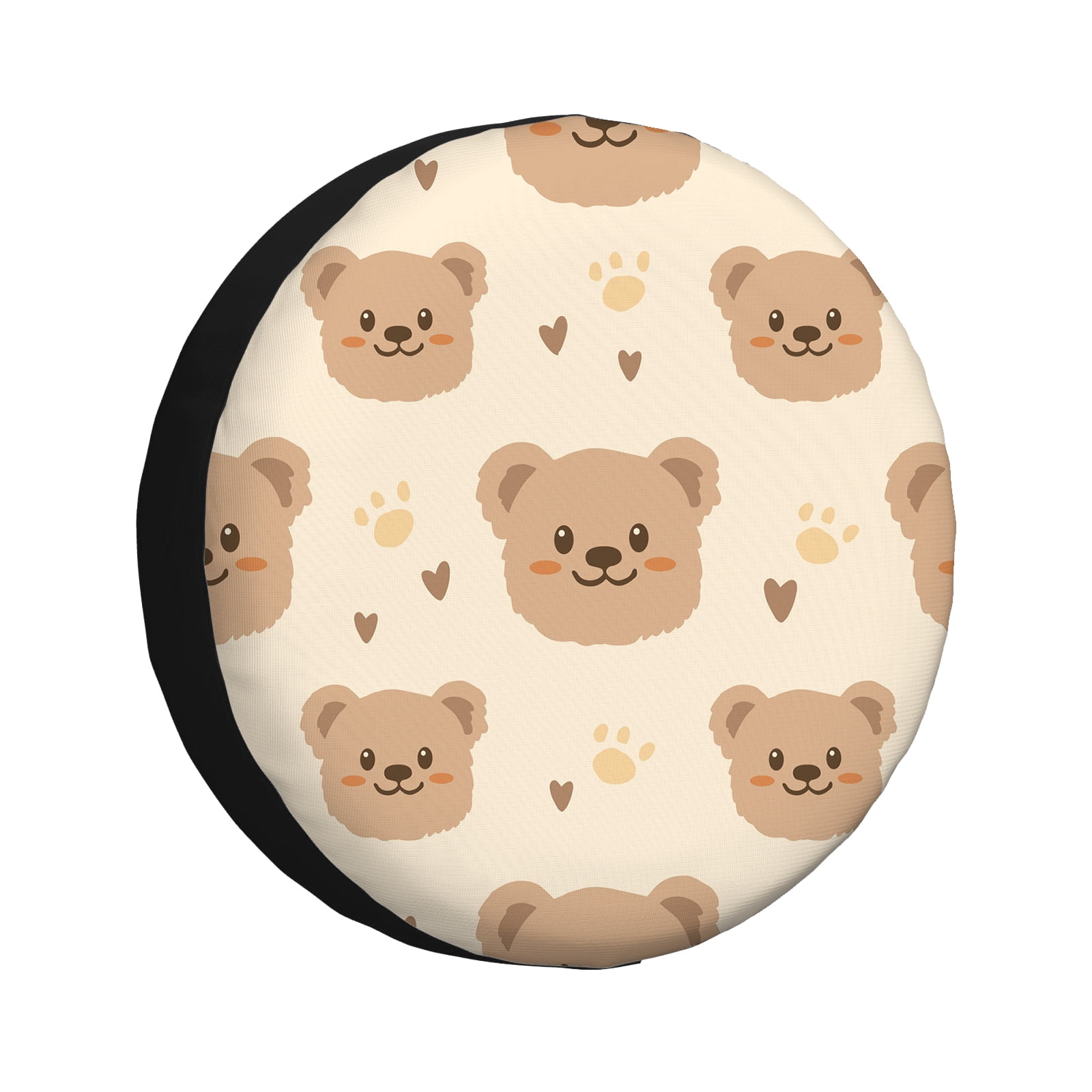 Spare Tire Cover Cute Smiling Brown Bear Weatherproof Wheel Covers ...