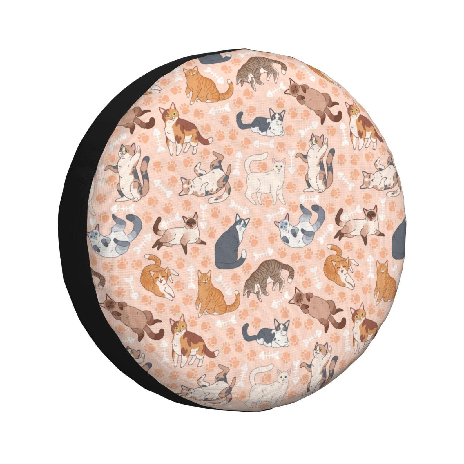 Spare Tire Cover Cute cat_E Waterproof Trailer Tire Covers 14''-17 ...