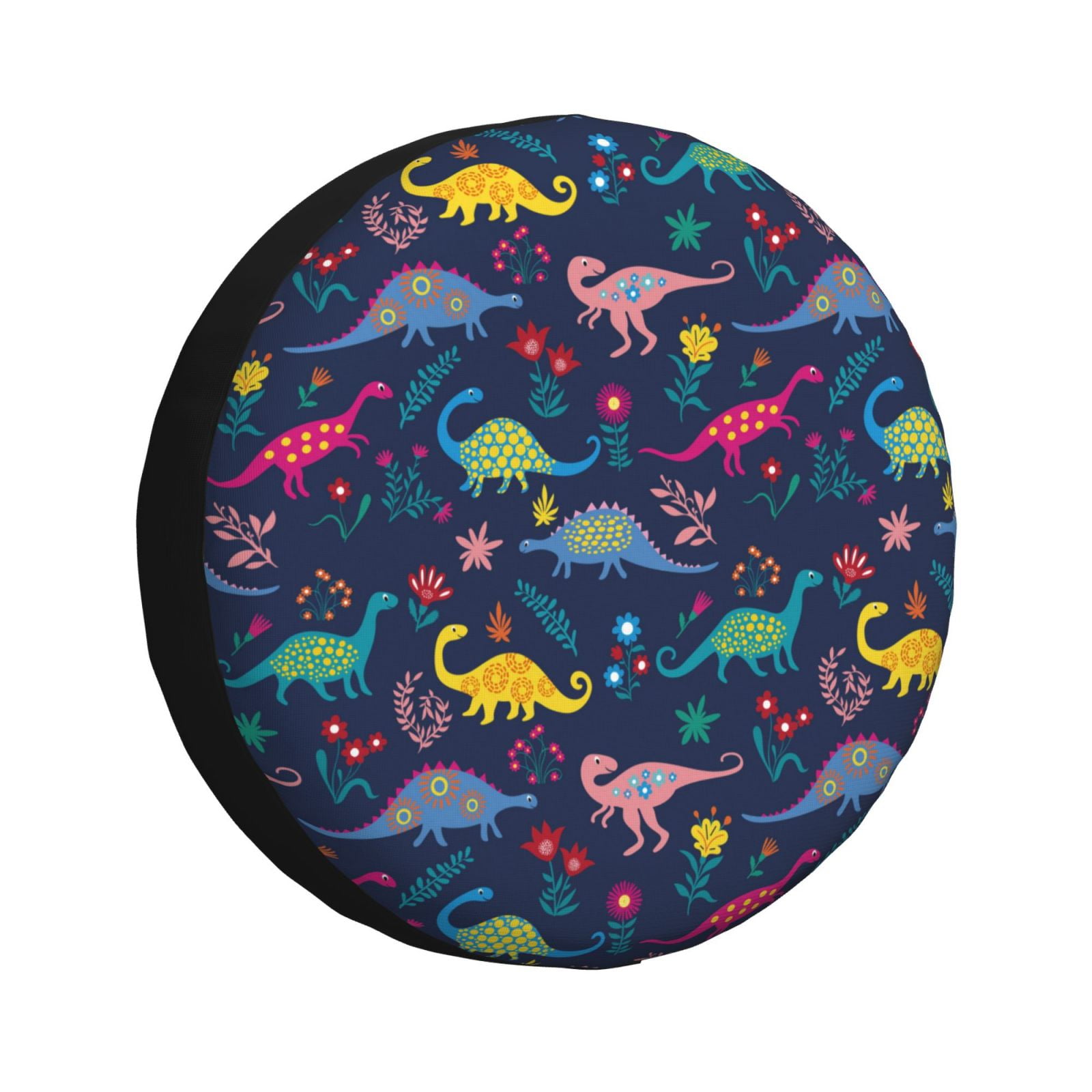 Spare Tire Cover Dinosaur flowers Waterproof Trailer Tire Covers 14 ...