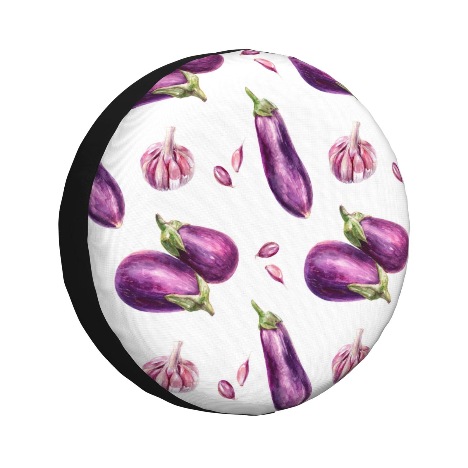 Spare Tire Cover Eggplant garlic purple Waterproof Trailer Tire Covers ...
