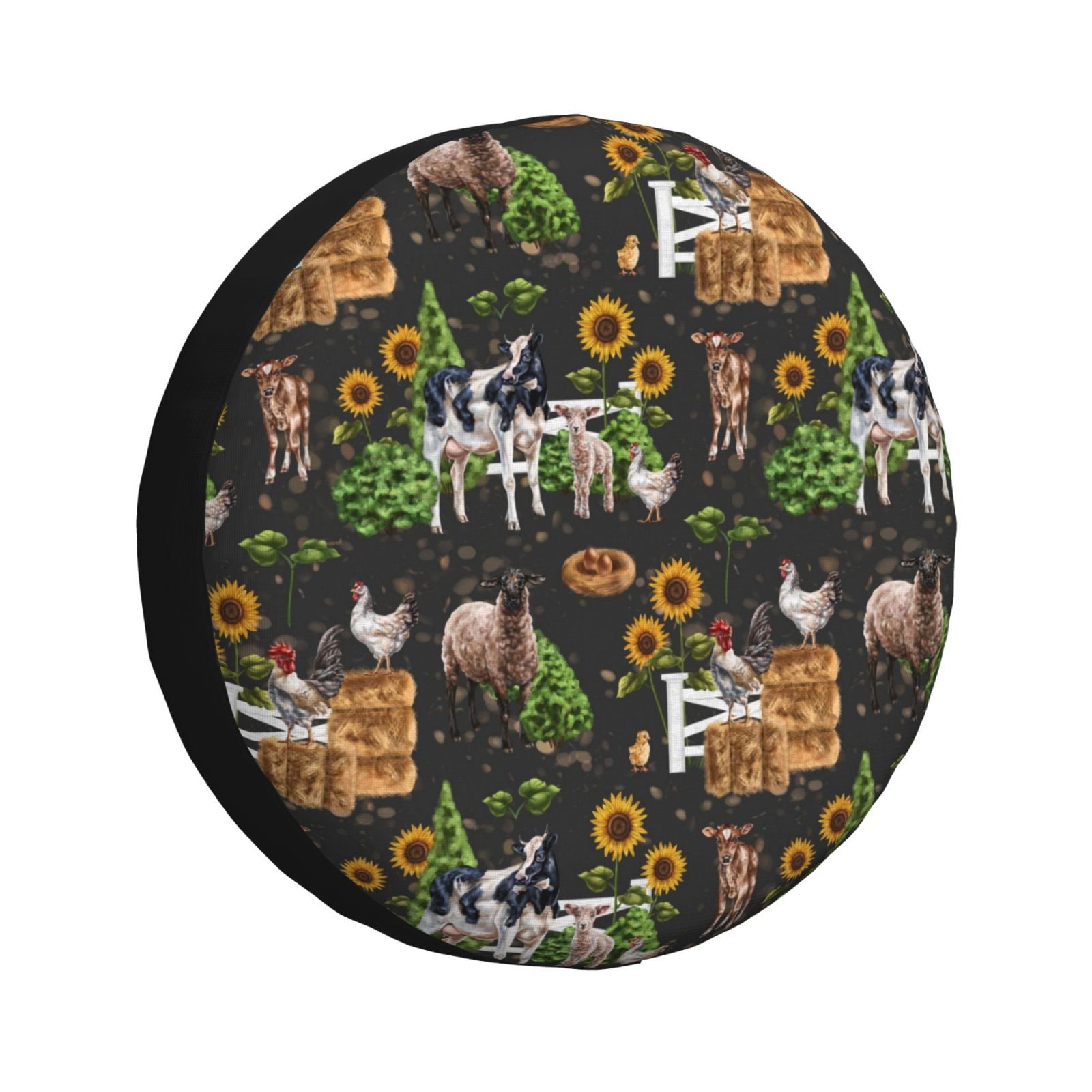 Spare Tire Cover, Farm Animals K Wheel Cover Tire Covers for Trailers ...