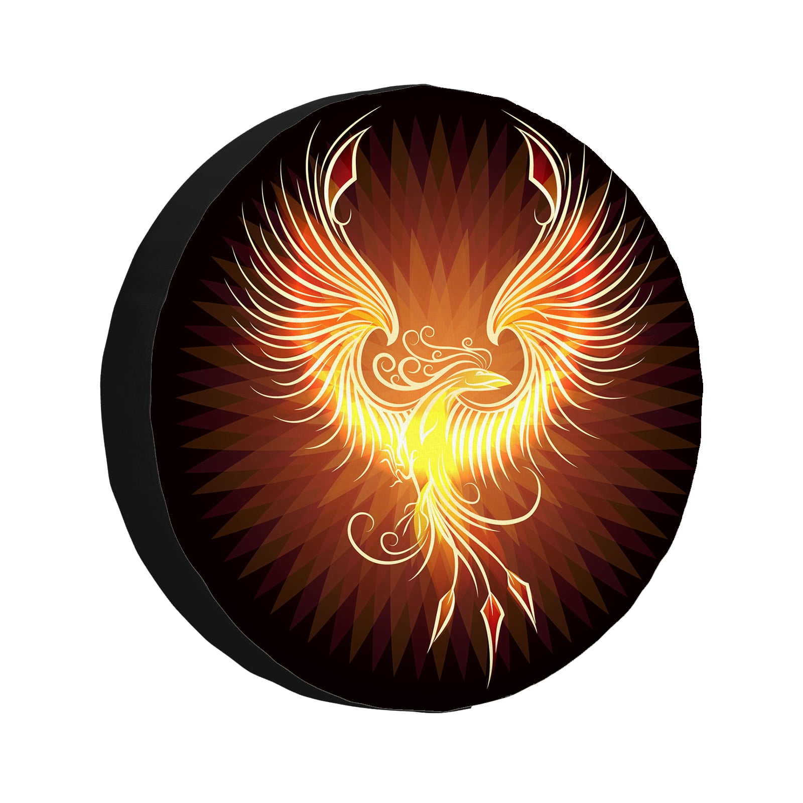 Spare Tire Cover Fire Burning Phoenix Bird Rising From Ashes ...