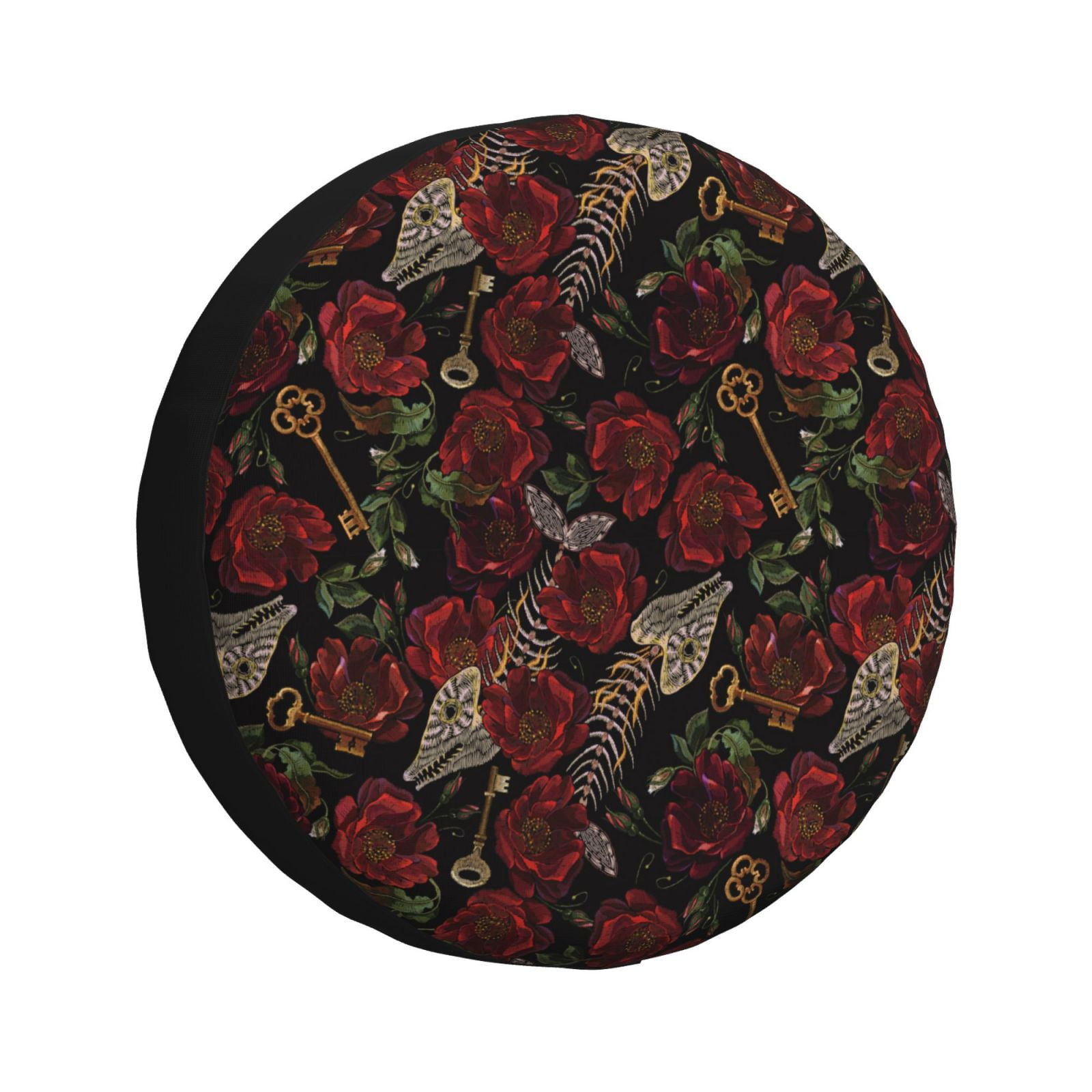 Spare Tire Cover Fishbone rose Waterproof Trailer Tire Covers 14''-17 ...