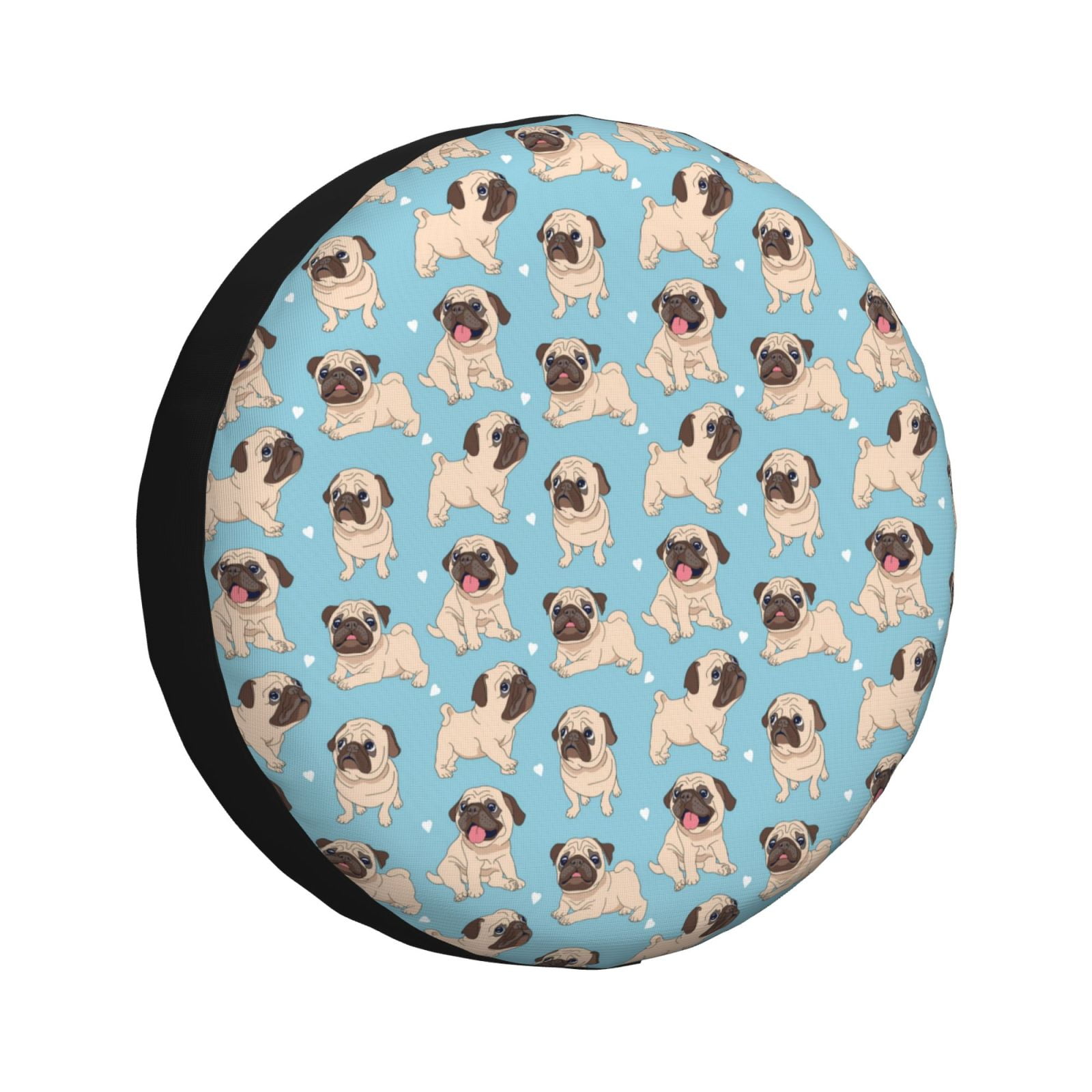 Spare Tire Cover, Funny Cartoon Pugs Wheel Cover Tire Covers for ...