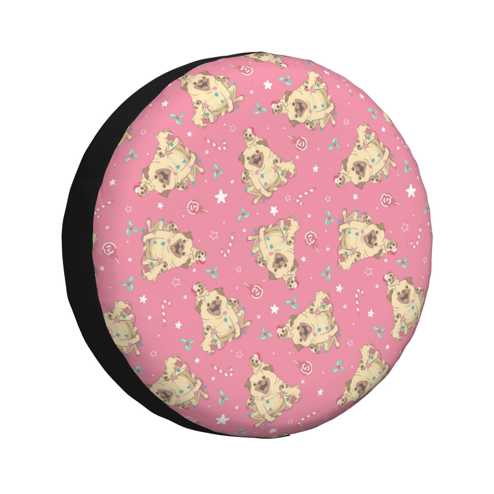 Spare Tire Cover, Funny Cute French Bulldog Pink Wheel Cover Tire ...