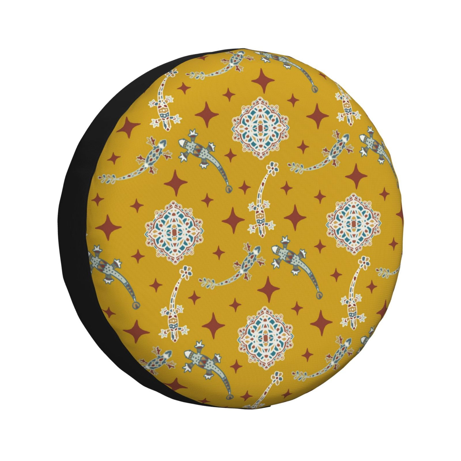 Spare Tire Cover Geometric Lizard Gecko Colorful_A Waterproof Trailer ...