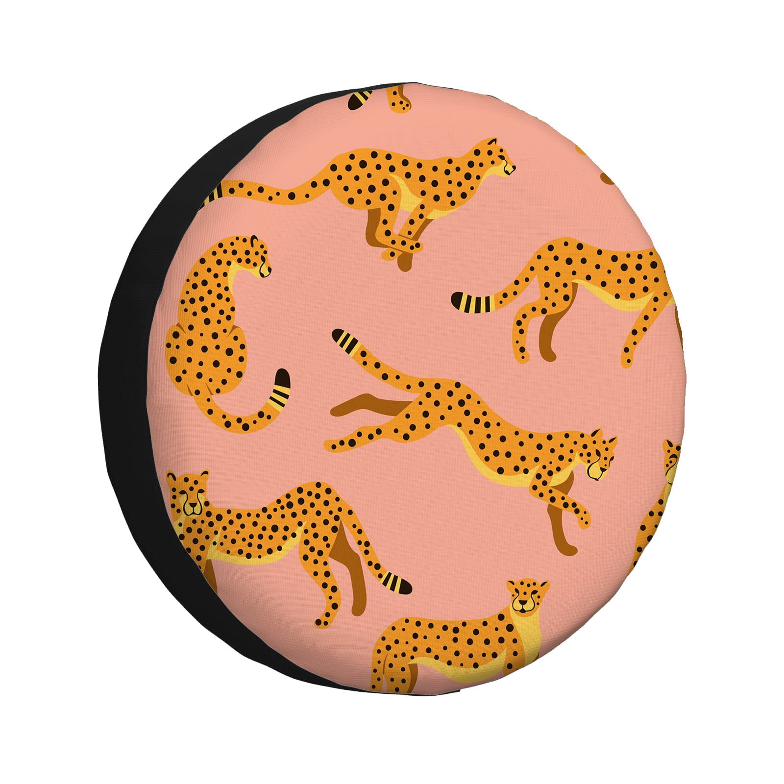 Spare Tire Cover Graceful Figures Of Cheetahs In Motion Running Hunting ...