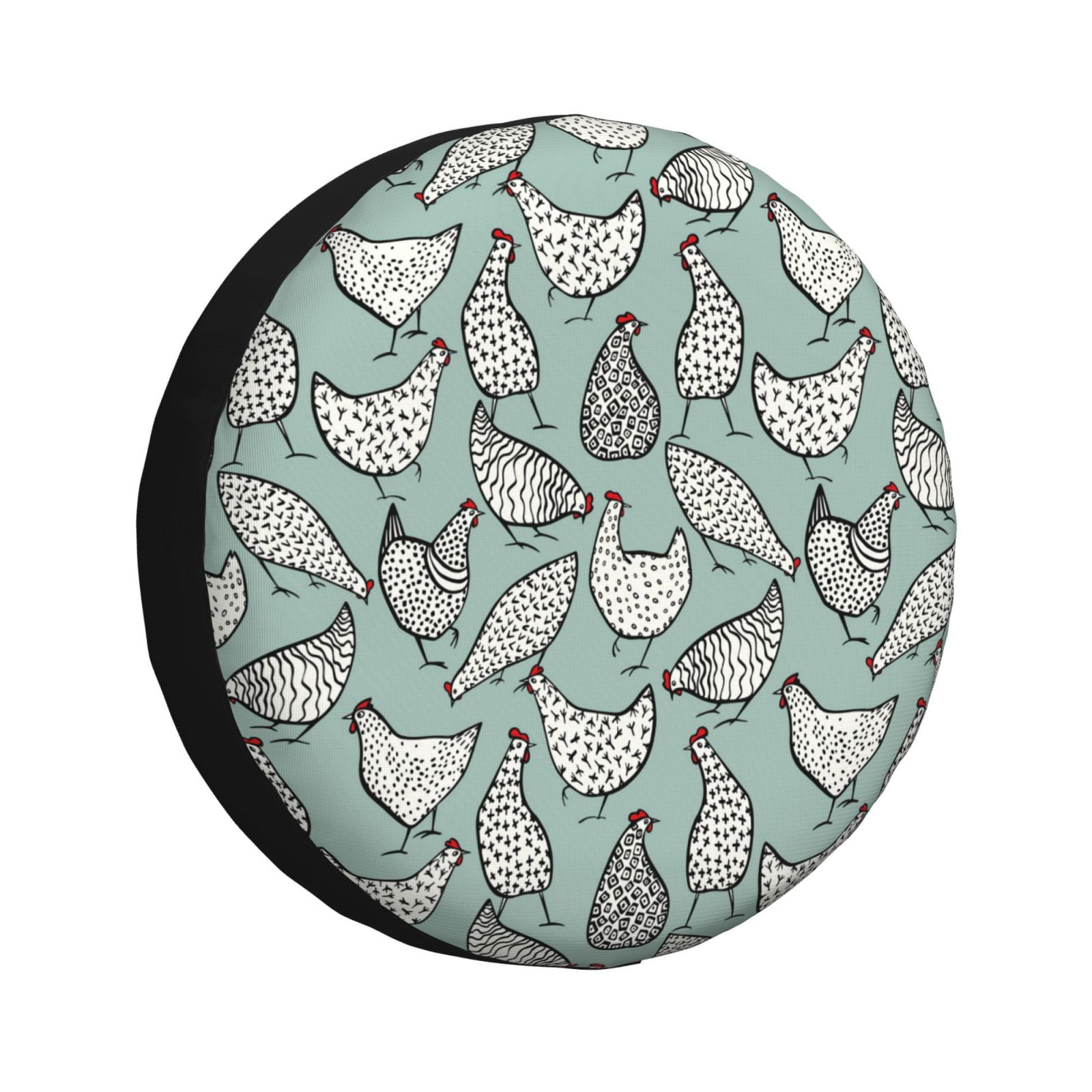 Spare Tire Cover - Hand Drawn Chickens Universal Fit for RV Car Camper ...