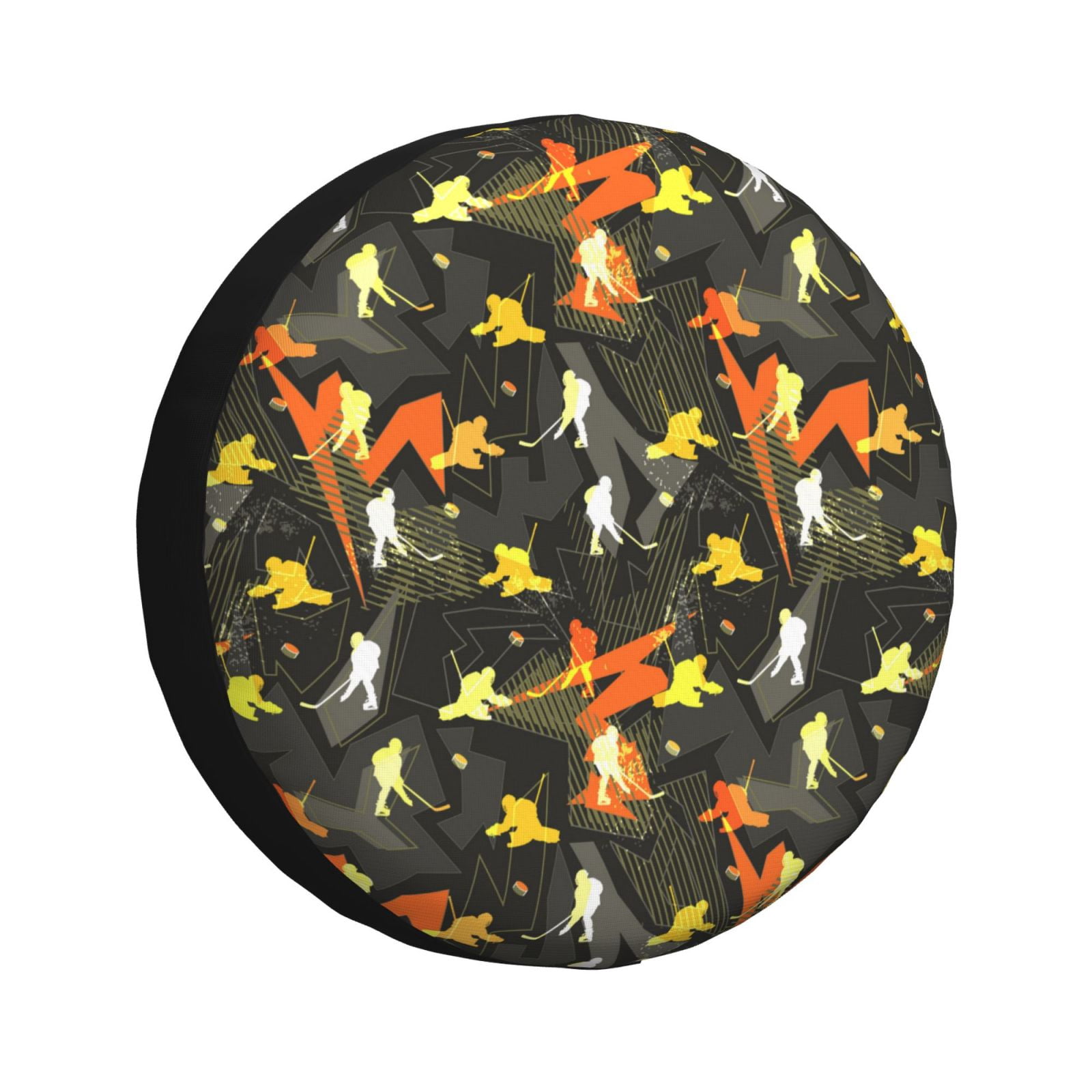 Spare Tire Cover, Hockey sticks Dark gray Tire Covers for Trailer, RV ...