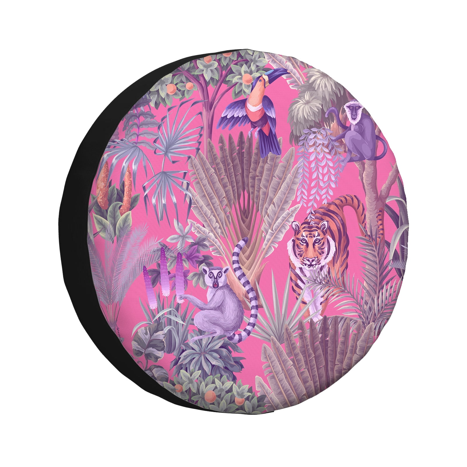 Spare Tire Cover Jungle Trees Weatherproof Wheel Covers Universal Fit ...