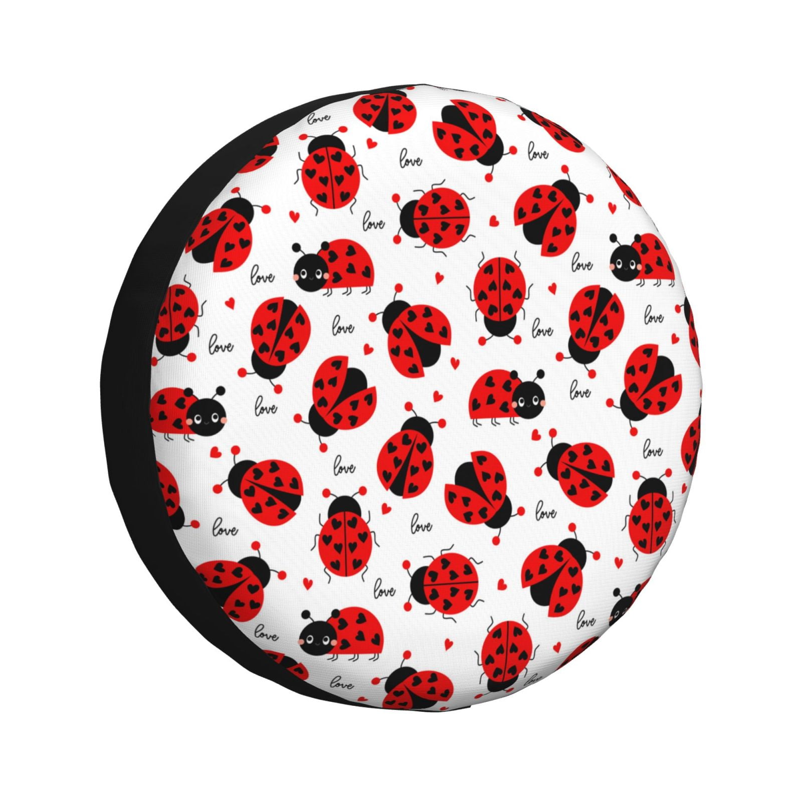 Spare Tire Cover Ladybug And Heart Waterproof Trailer Tire Covers 14 ...