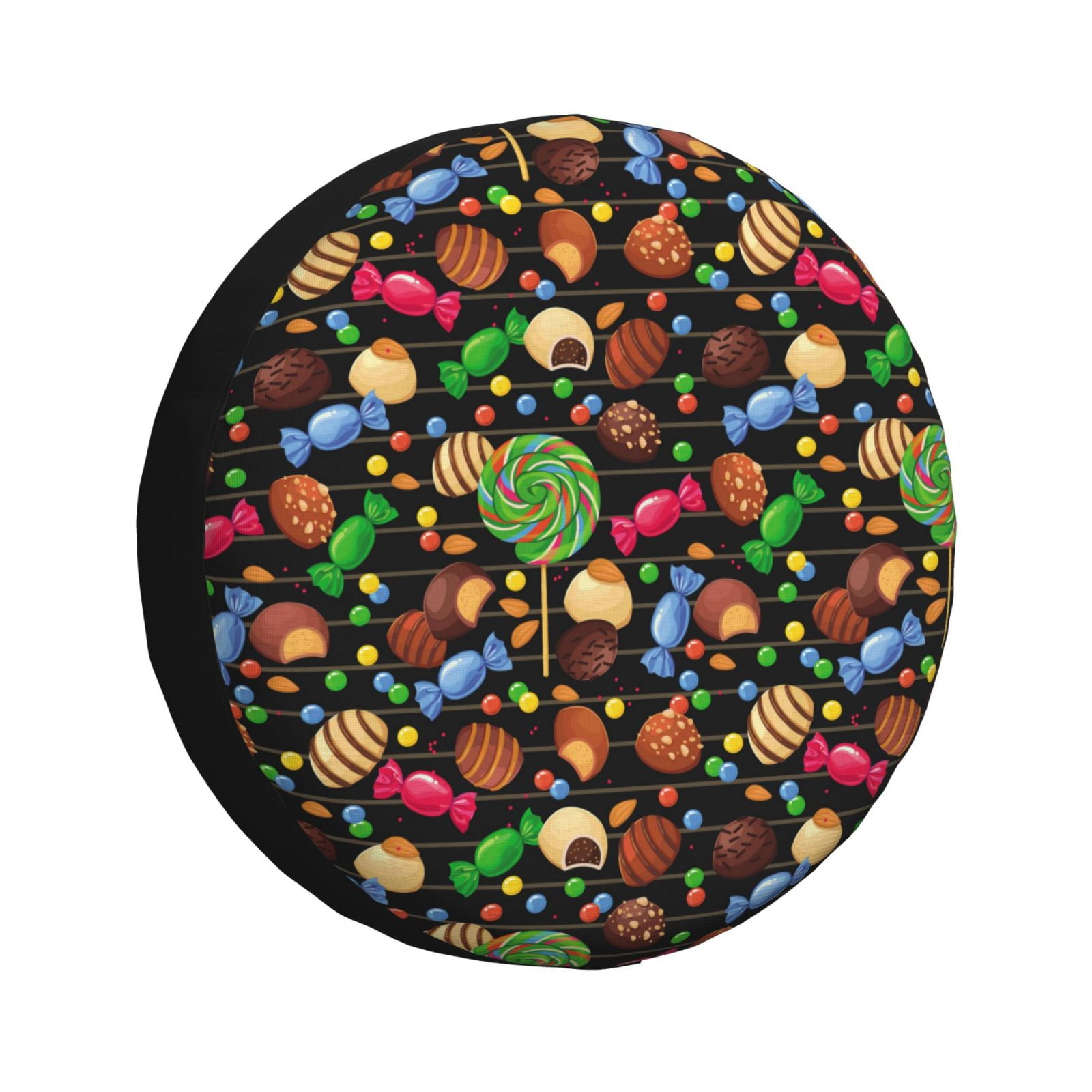 Spare Tire Cover - Lollipop Candy Chocolate Bean Print Universal Fit ...