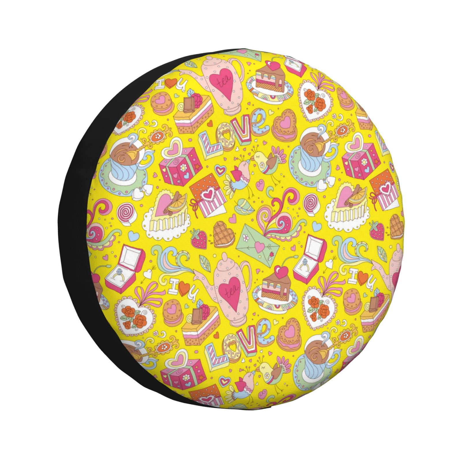 Spare Tire Cover, Love Heart1 Wheel Cover Tire Covers for Trailers Car ...