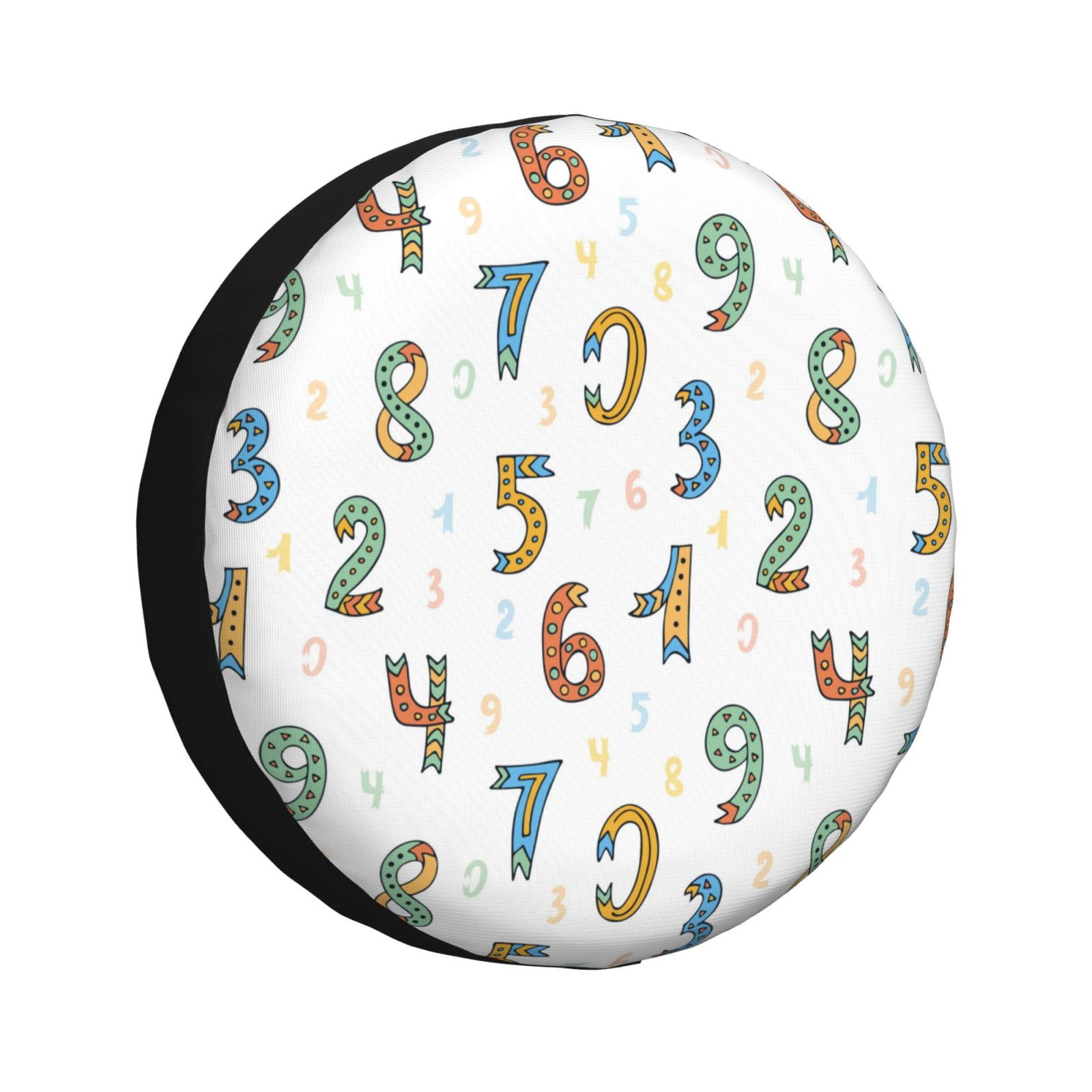 Spare Tire Cover Math number Print cartoon Waterproof Trailer Tire ...