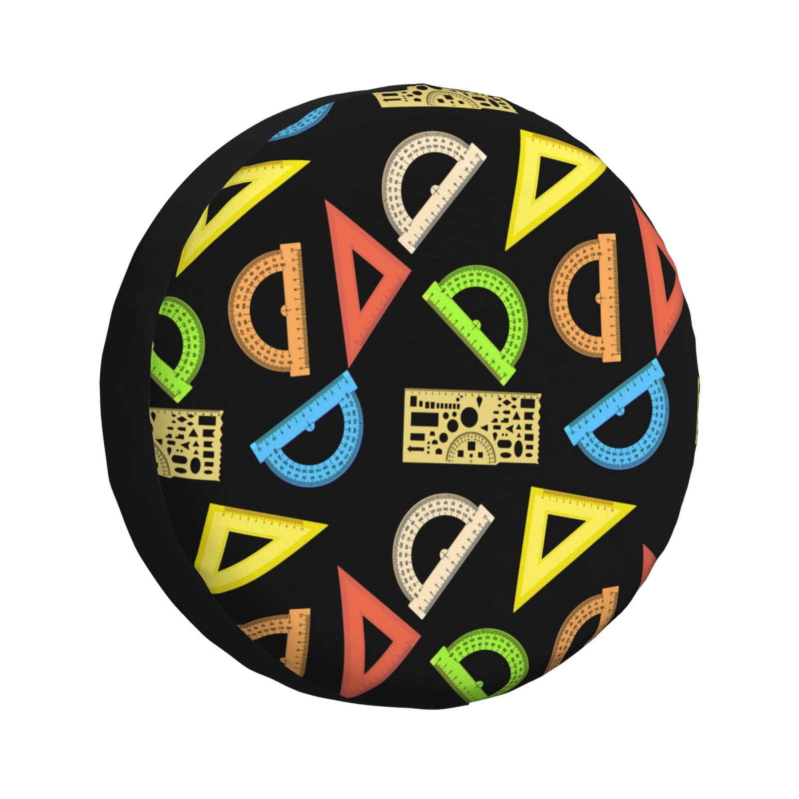 Spare Tire Cover Math ruler colorful Print Waterproof Trailer Tire ...