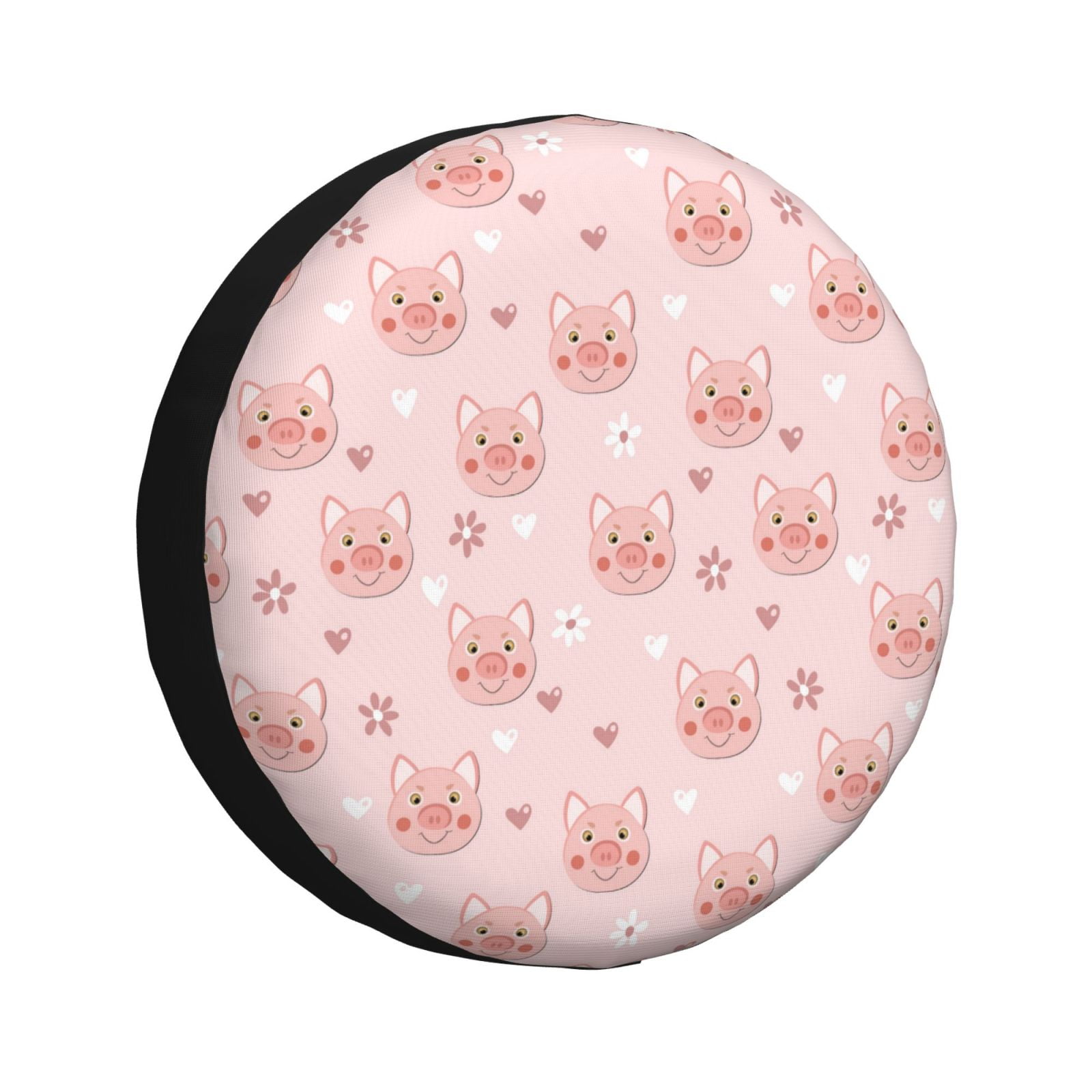 Spare Tire Cover, Modern Cartoon Cute Pig Pink Wheel Cover Tire Covers ...