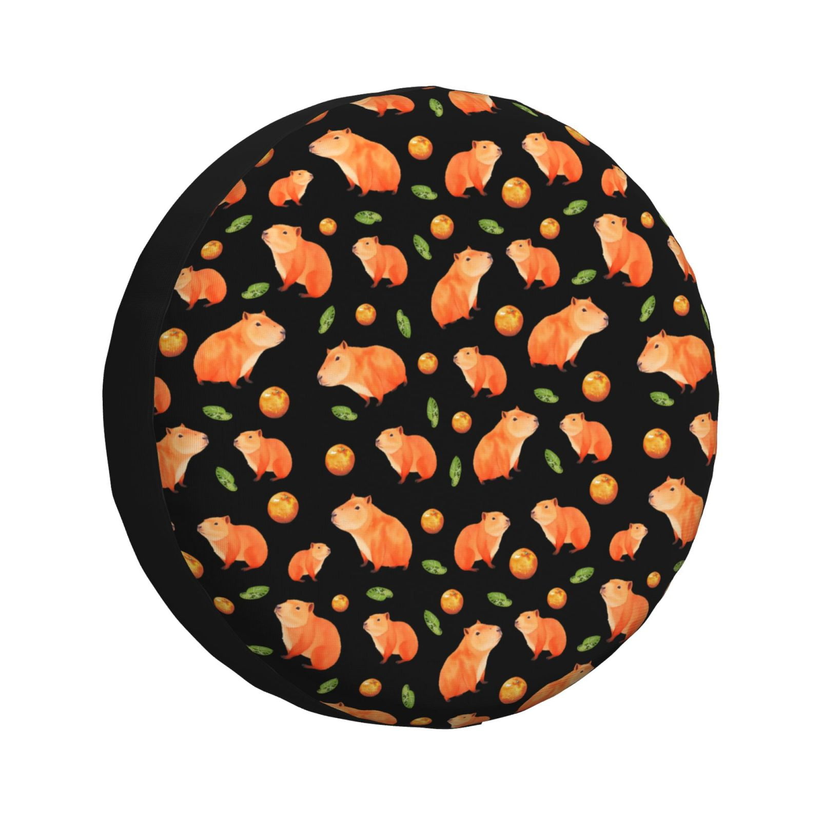 Spare Tire Cover, Orange And Capybara Wheel Cover Tire Covers For ...