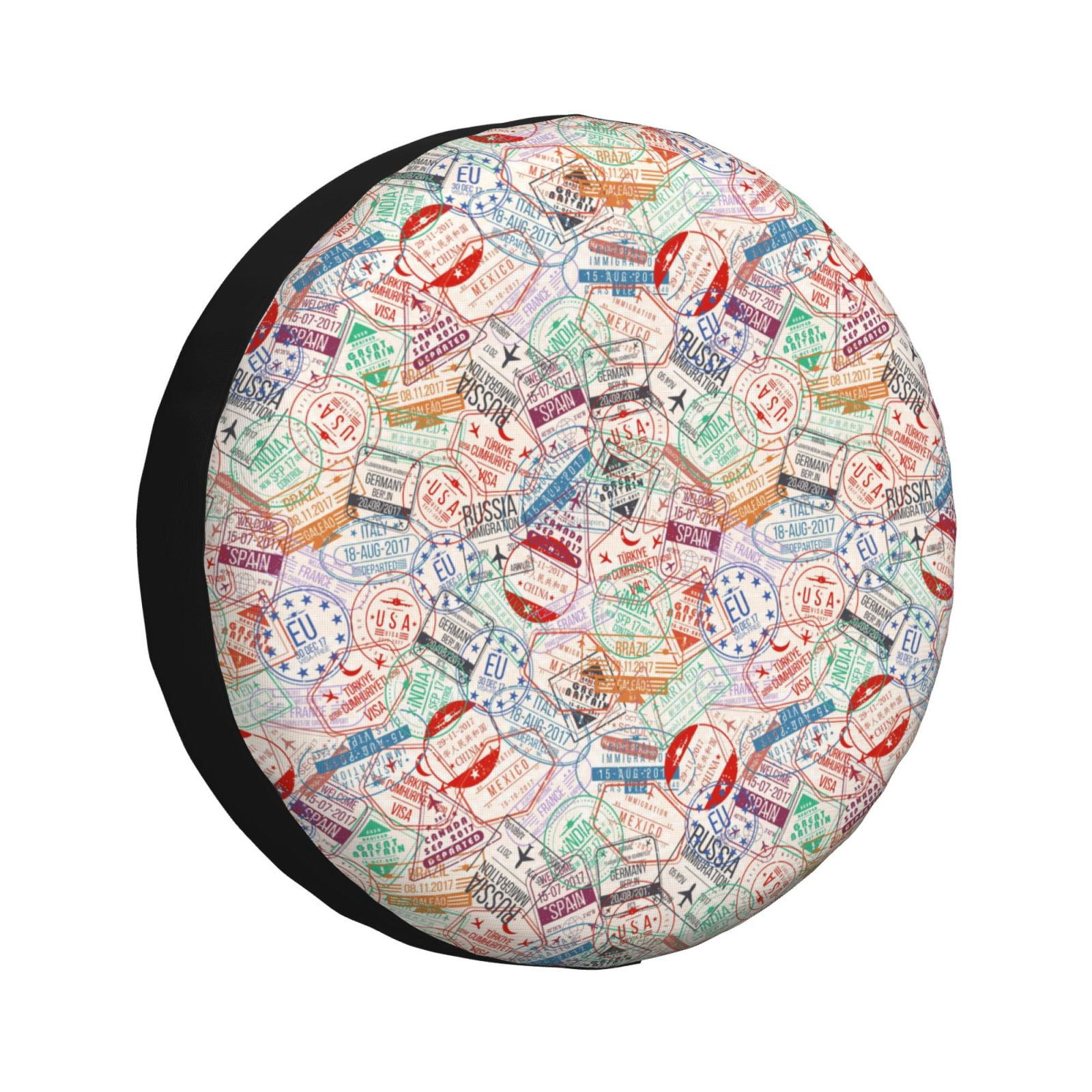 Spare Tire Cover, Passport Stamp Wheel Cover Tire Covers For Trailers ...