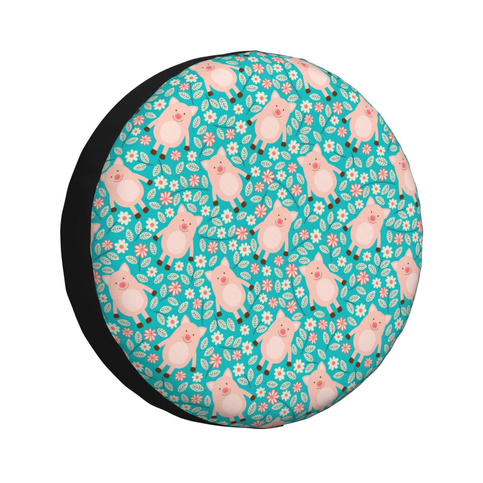 Spare Tire Cover - Pig And Flower Universal Fit for RV Car Camper SUV ...