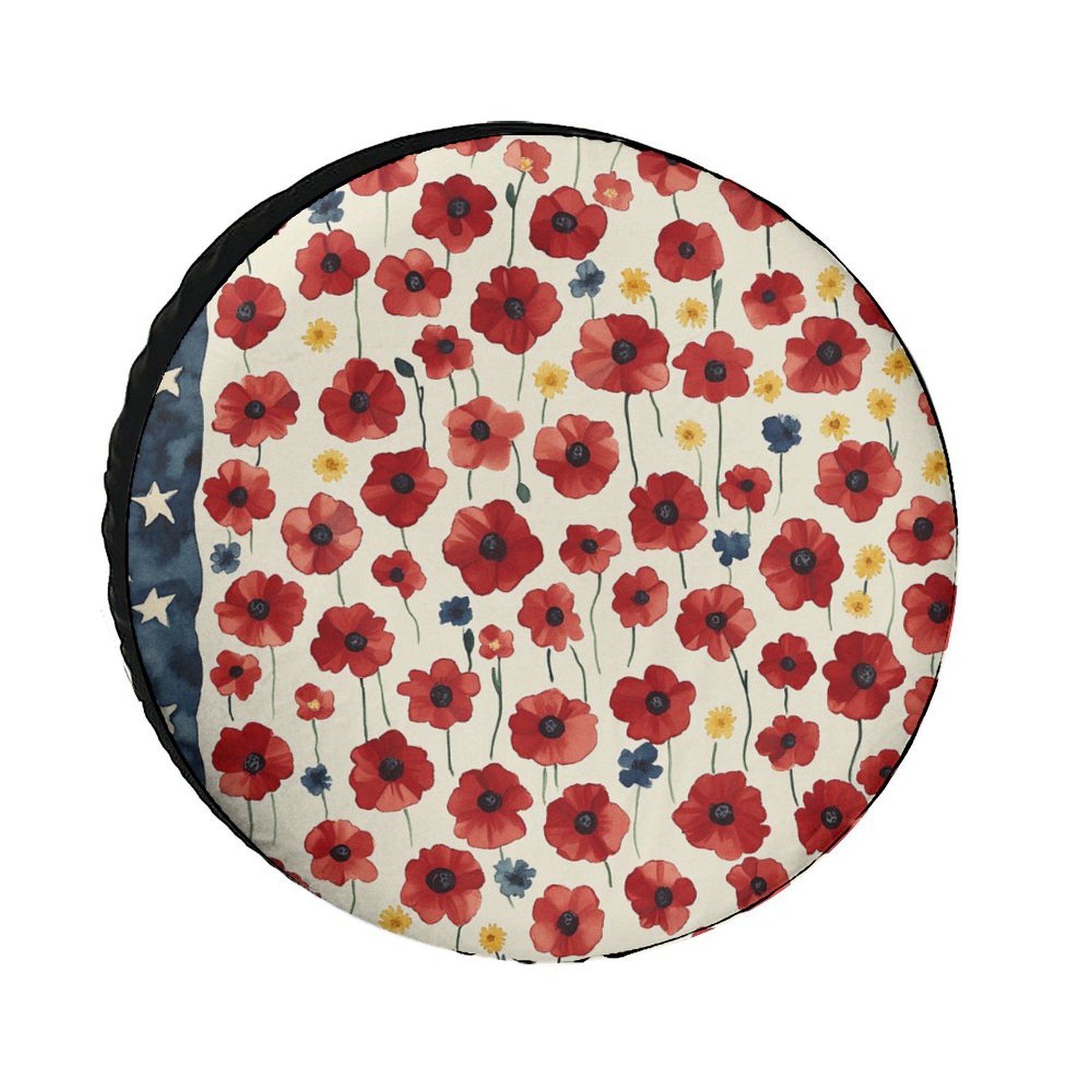Spare Tire Cover Poppy Memorial Day Patriotic American Flag Wheel ...