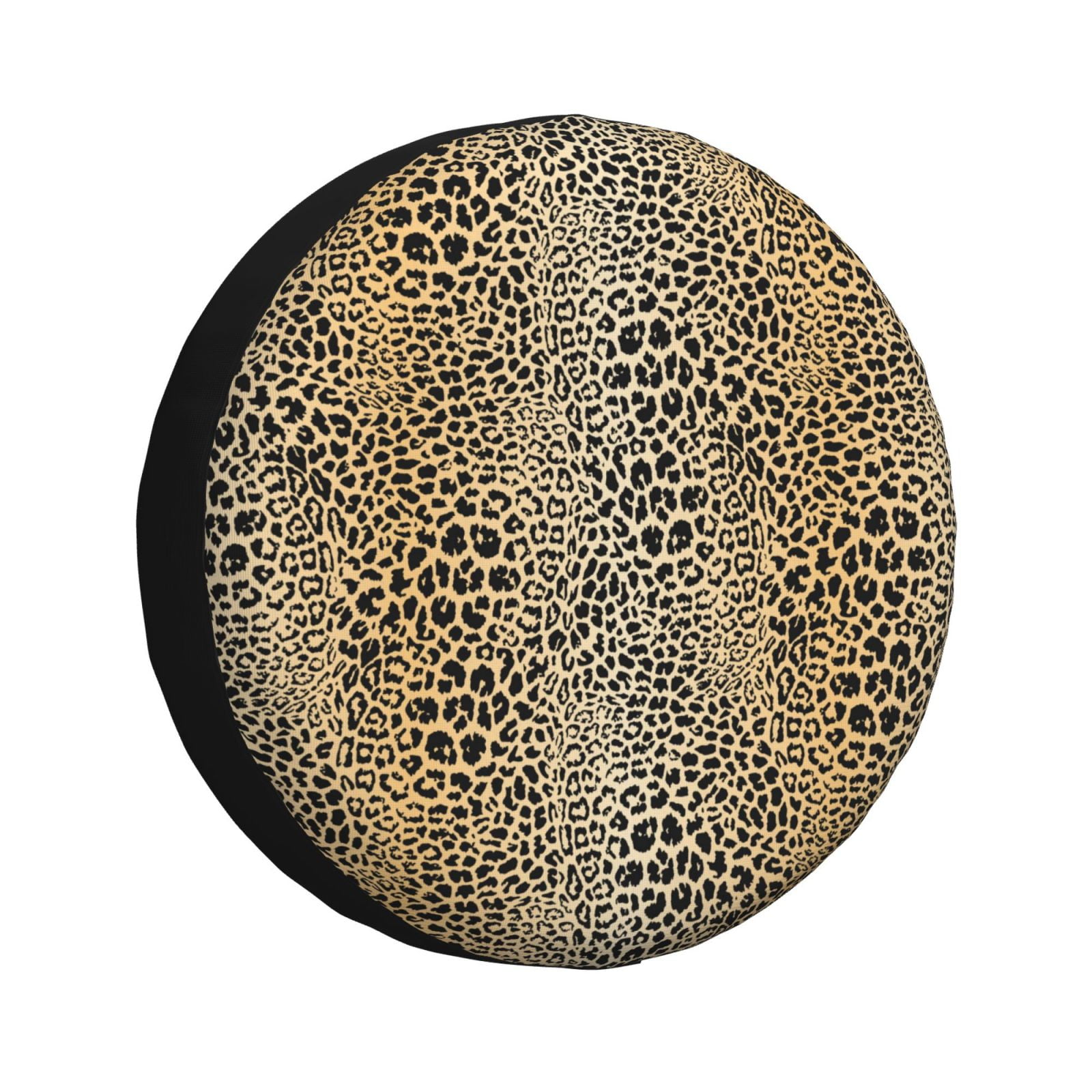 Spare Tire Cover Realistic leopard print beige Waterproof Trailer Tire ...