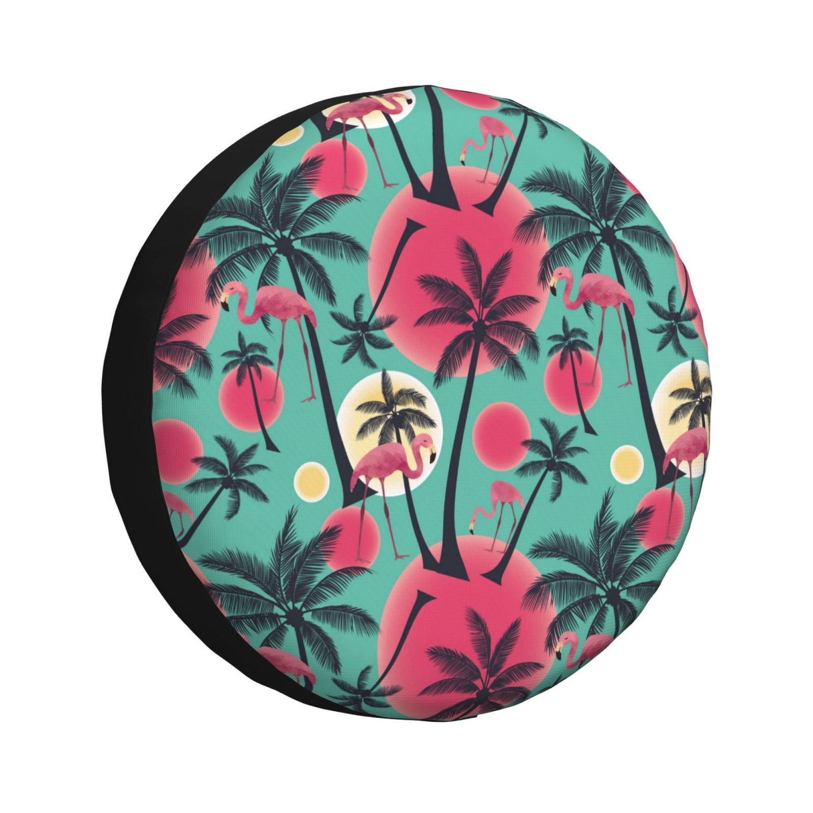 Spare Tire Cover Red Bird palm trees Waterproof Trailer Tire Covers 14 ...