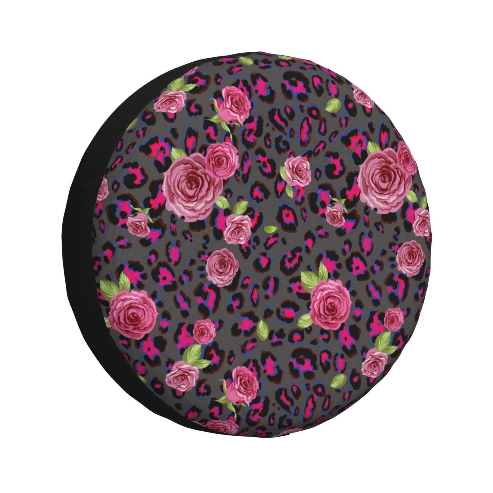 Spare Tire Cover, Rose Mix Leopard K Wheel Cover Tire Covers for ...