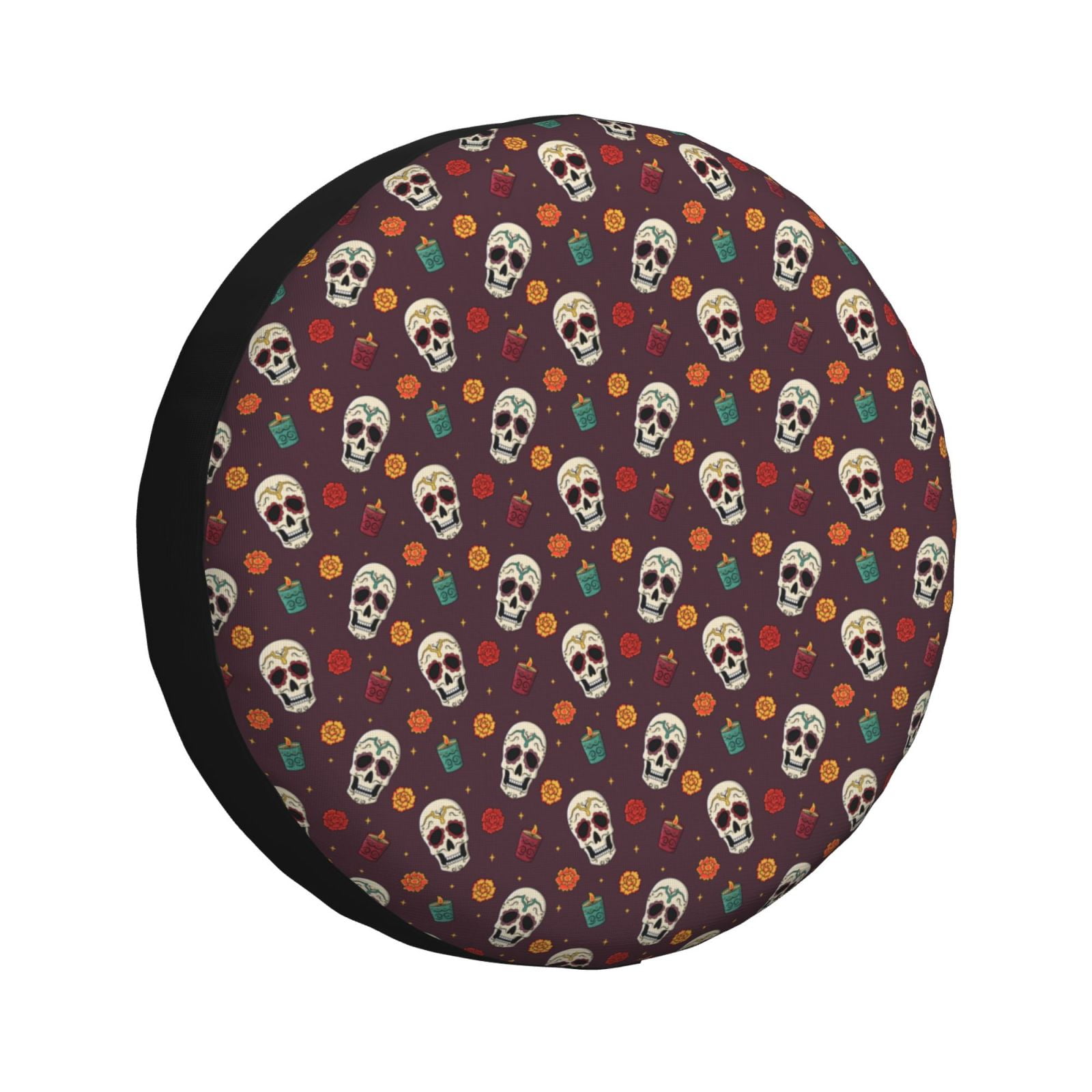 Spare Tire Cover, Skull Colorful Flower Wheel Cover Tire Covers For ...