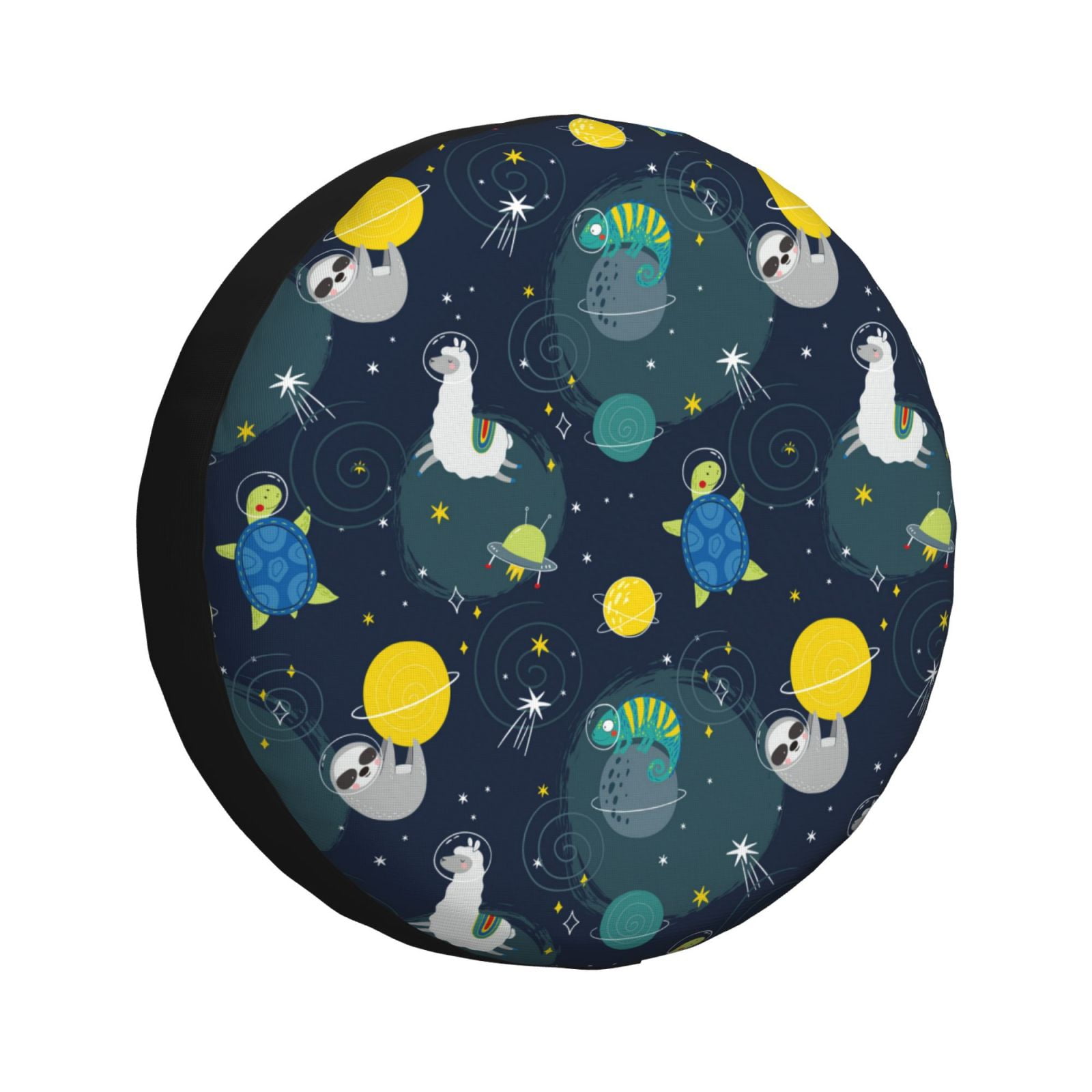 Spare Tire Cover Space and Animals Waterproof Trailer Tire Covers 14 ...