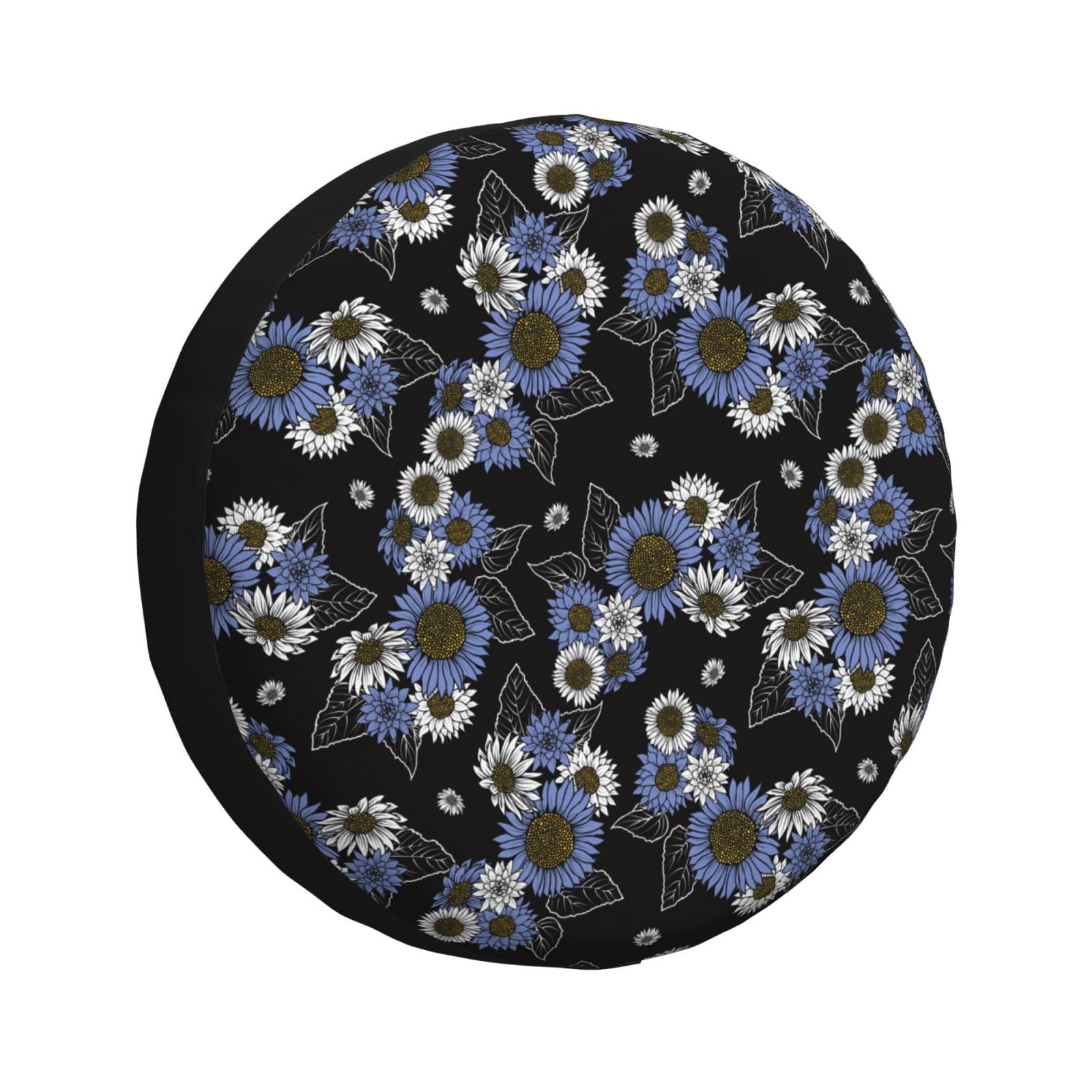 Spare Tire Cover Sunflowers Blue White Waterproof Trailer Tire Covers ...