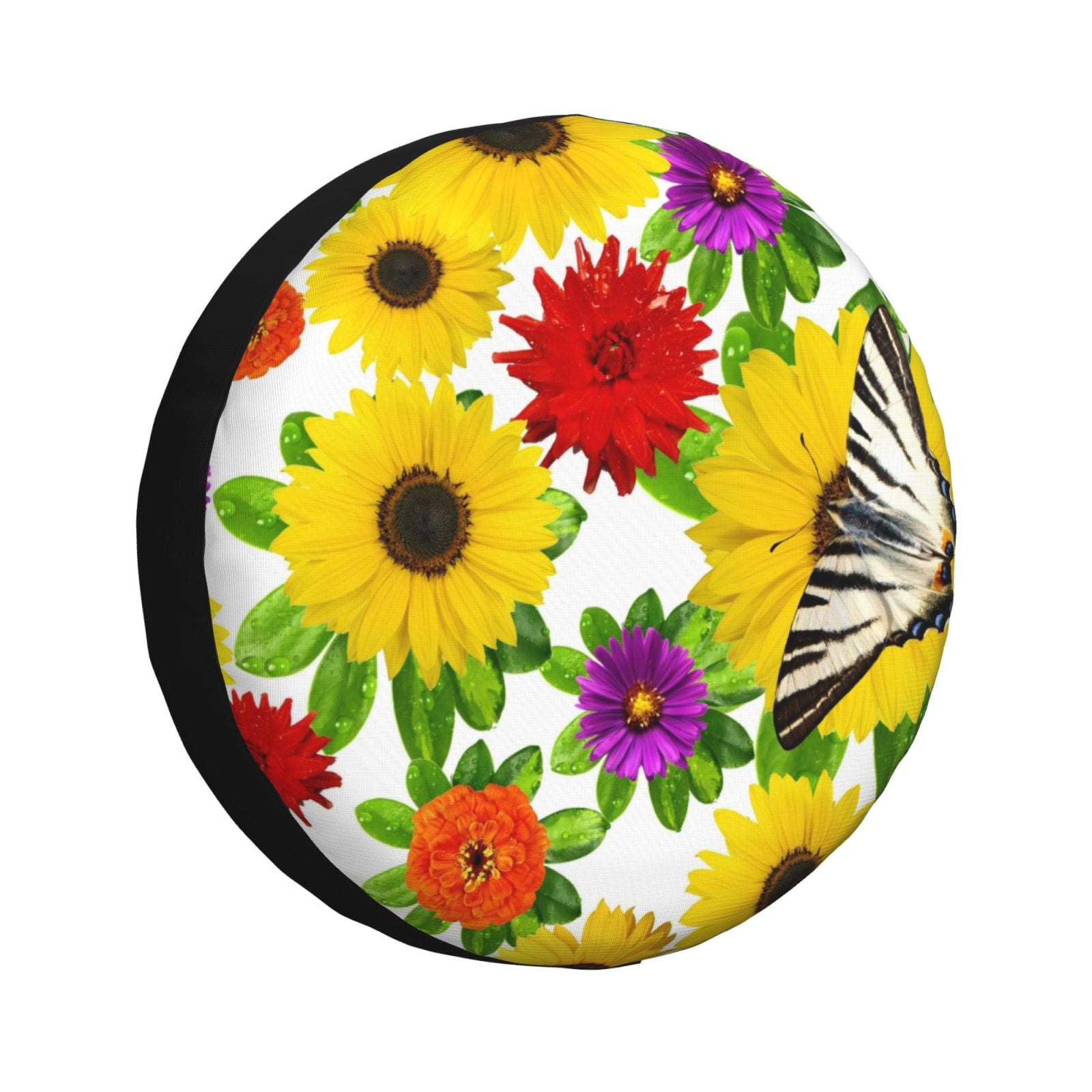 Spare Tire Cover - Tiger Swallowtail On Flowers Universal Fit for RV ...