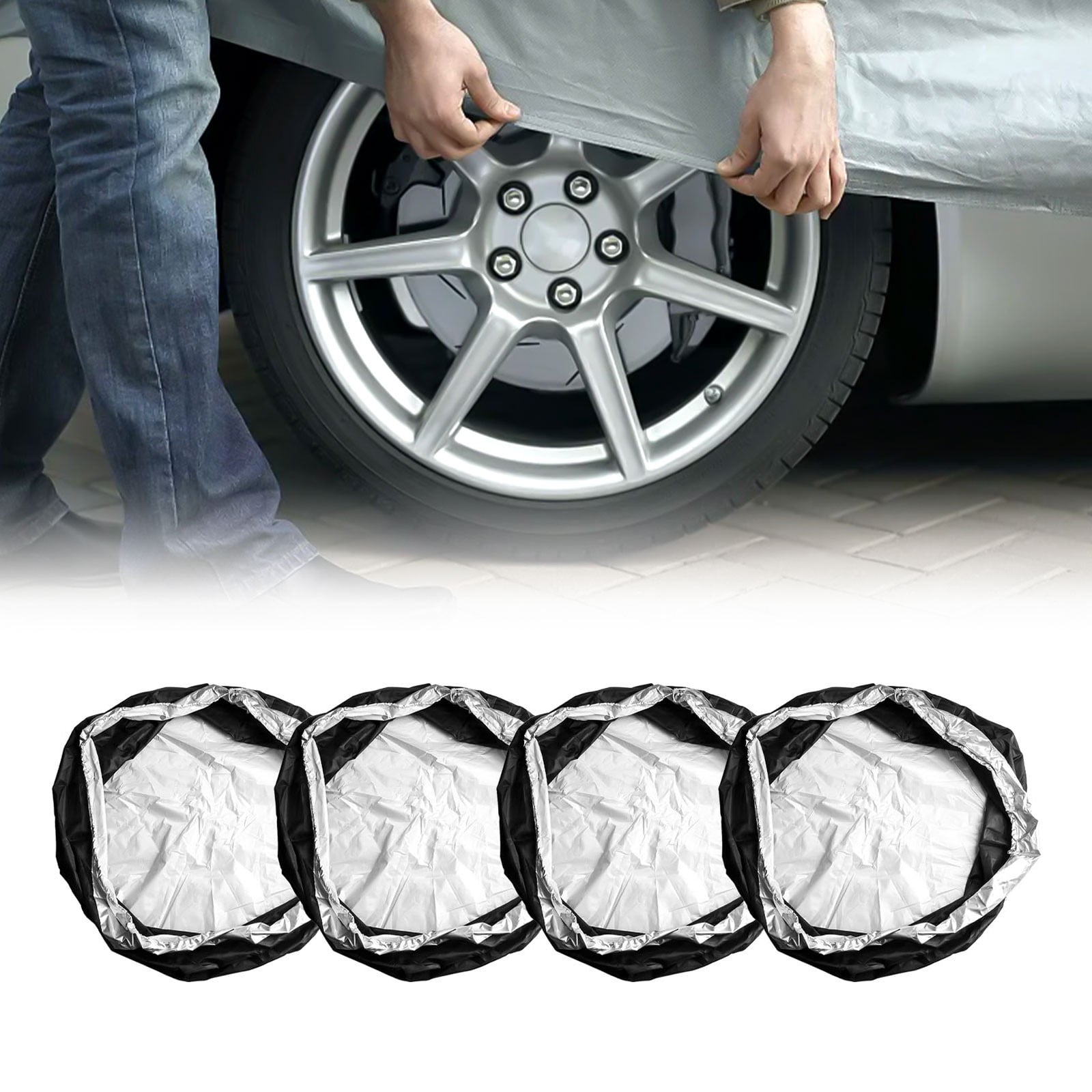 Spare Tire Cover Trailer Wheel Tyre Protector Against Sun Rain Car ...