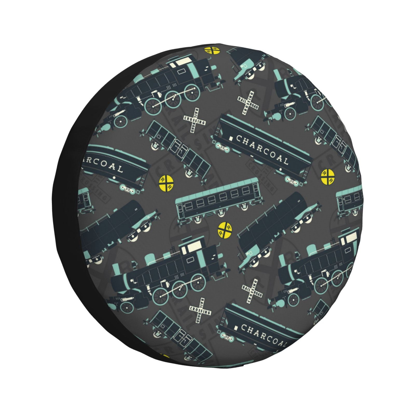 Spare Tire Cover Train Pattern funny Waterproof Trailer Tire Covers 14 ...