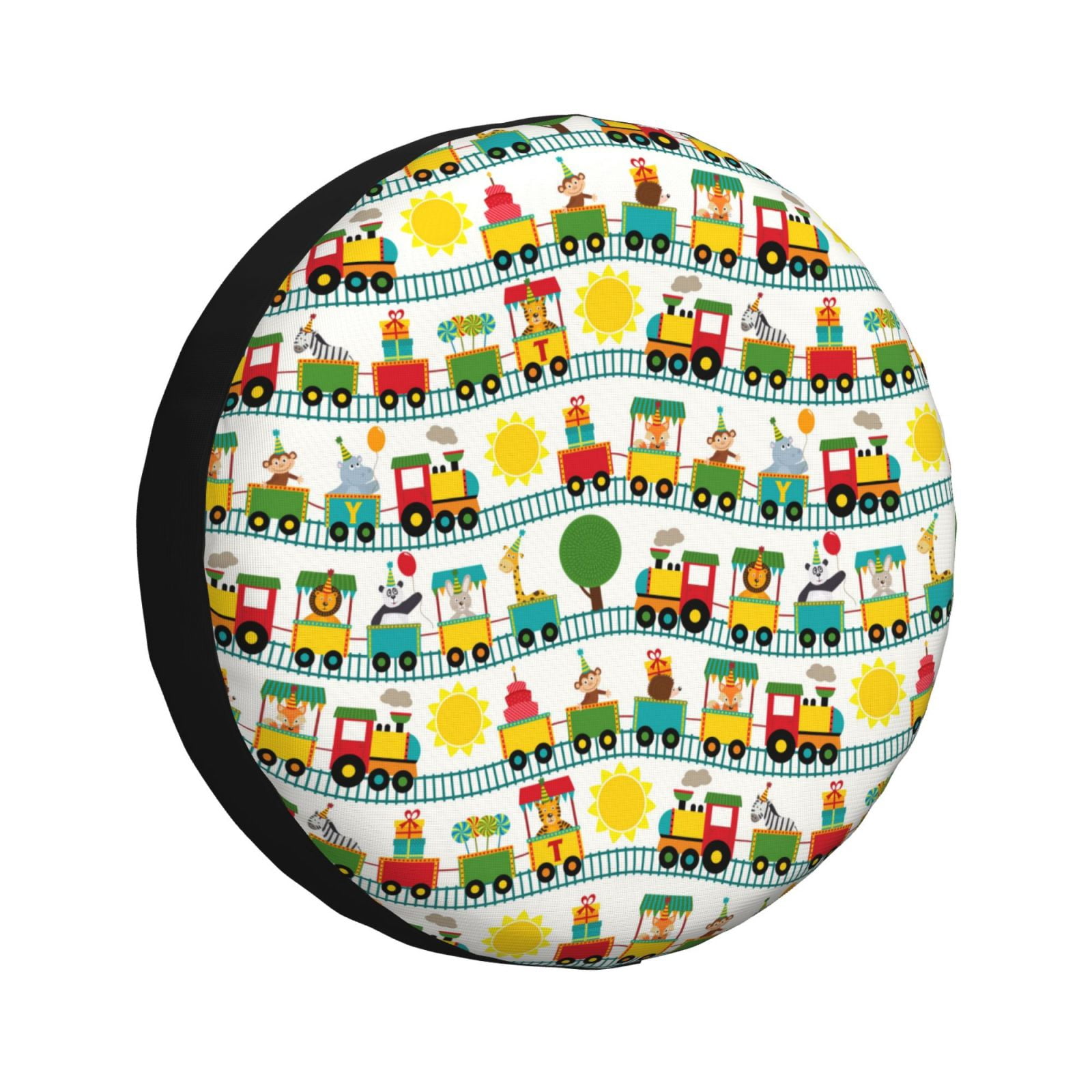 Spare Tire Cover Train With Animals Waterproof Trailer Tire Covers 14 ...