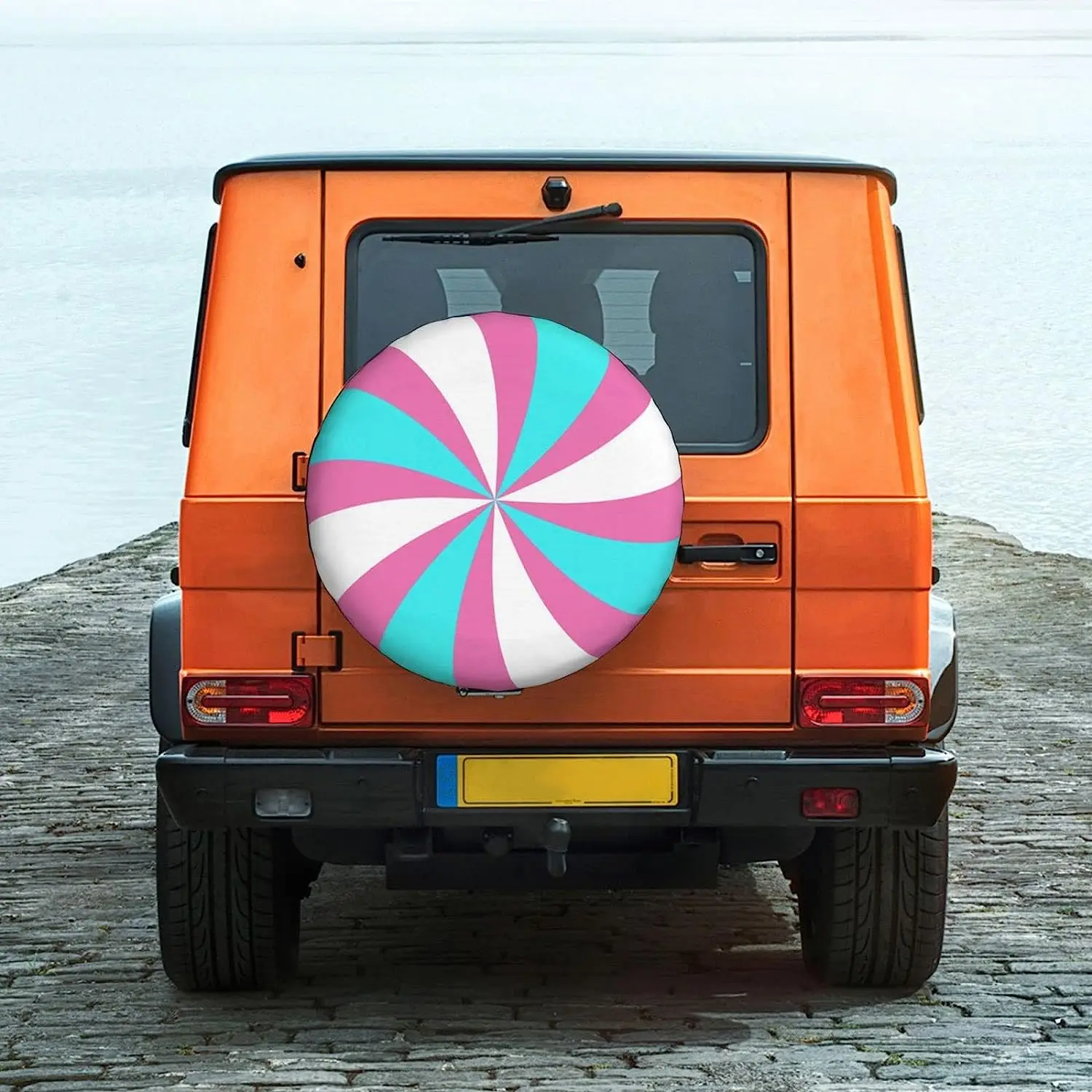 Spare Tire Cover Transgender Flag LGBT Wheel Tire Cover Dust-Proof Tire ...