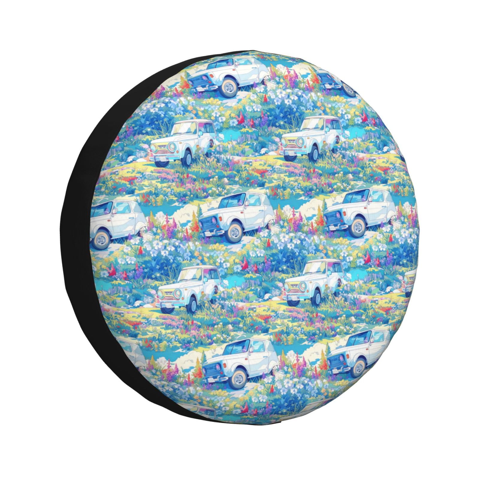Spare Tire Cover, Travel Suv Daisy Flower Wheel Cover Tire Covers For ...