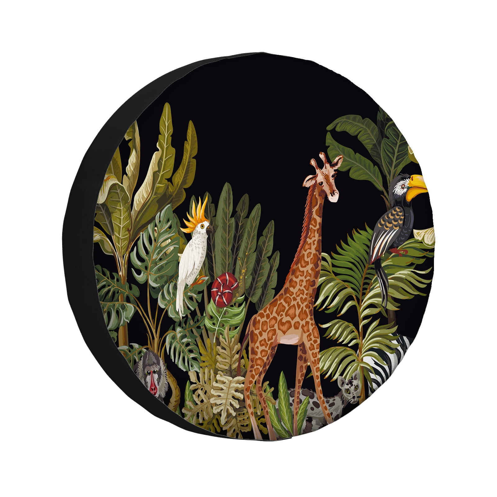 Spare Tire Cover Tropical Tree Palm Banana And Jungle Weatherproof ...