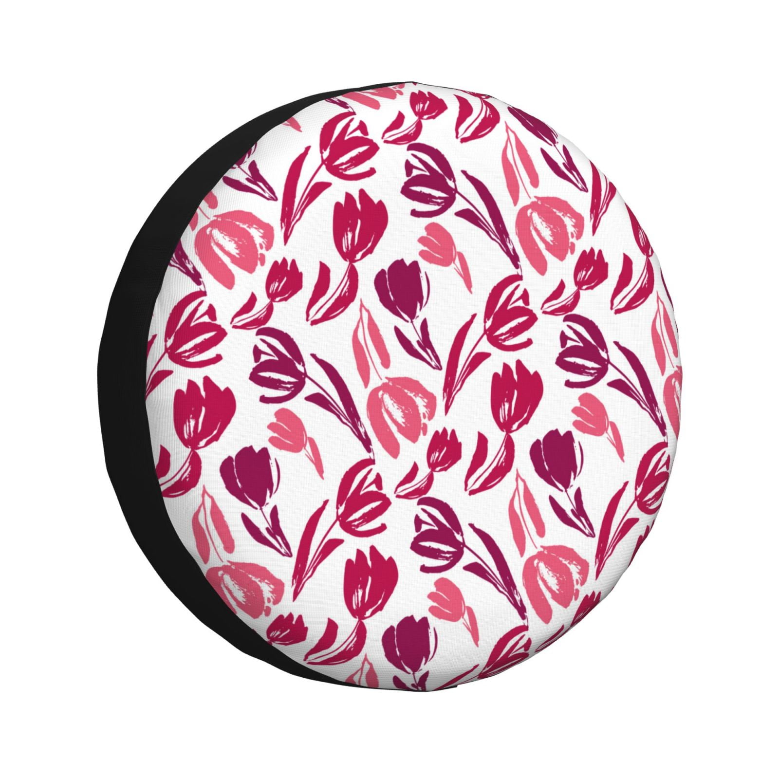 Spare Tire Cover, Tulips Flowers Red Pink Wheel Cover Tire Covers For ...