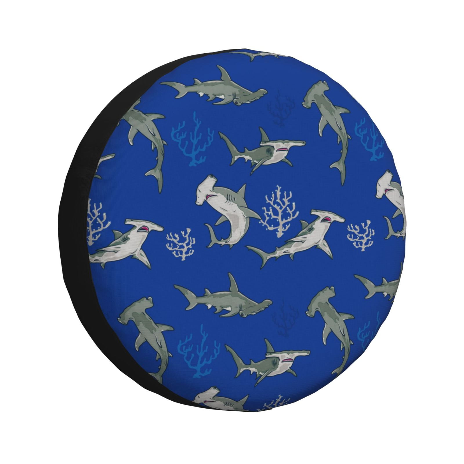 Spare Tire Cover, Undersea coral hammerhead shark Wheel Cover Tire ...