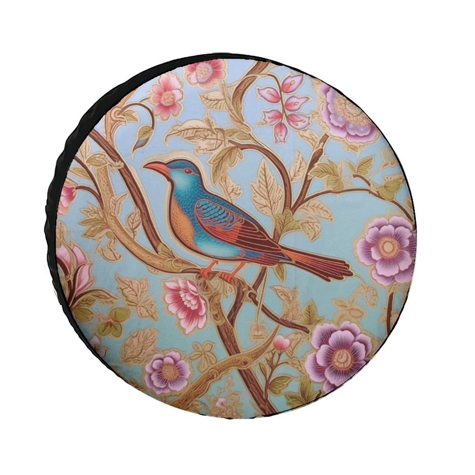 Spare Tire Cover Victorian Style Birds And Flowers Weatherproof Wheel ...